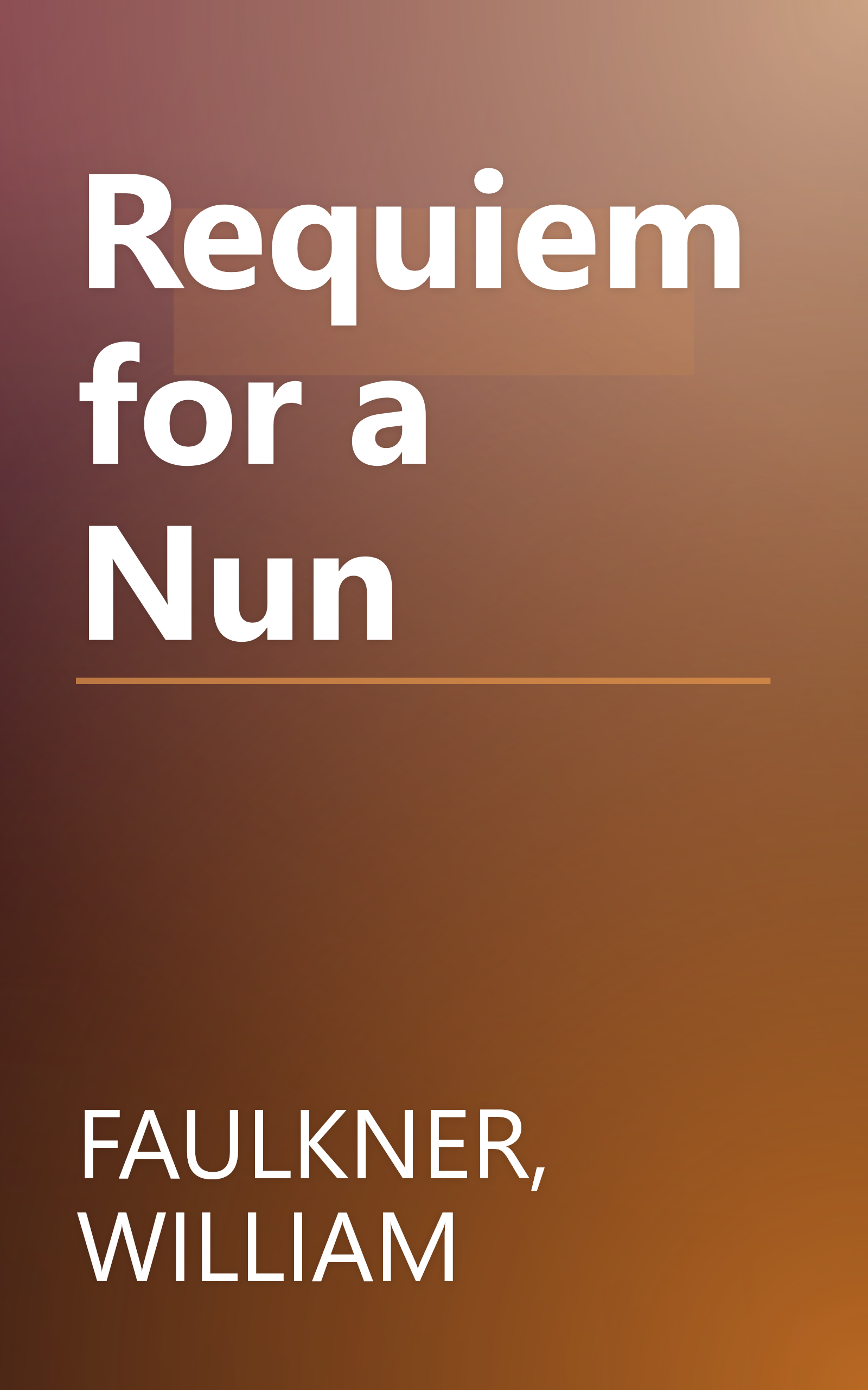 Requiem for a Nun book cover