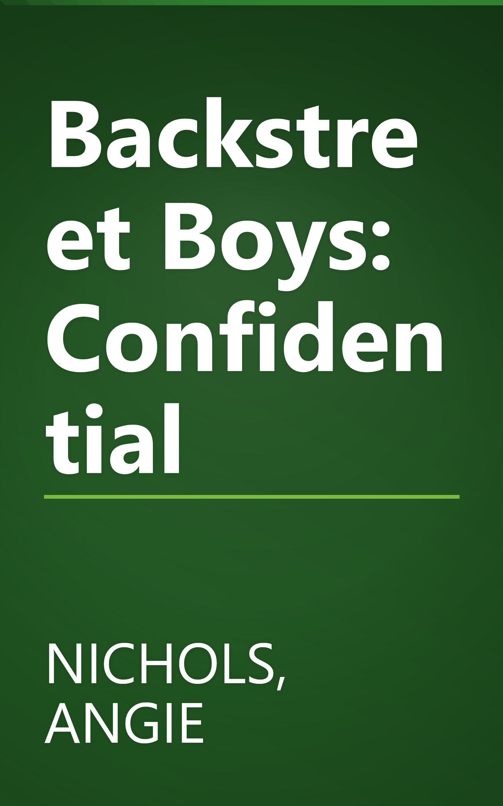 Backstreet Boys: Confidential book cover