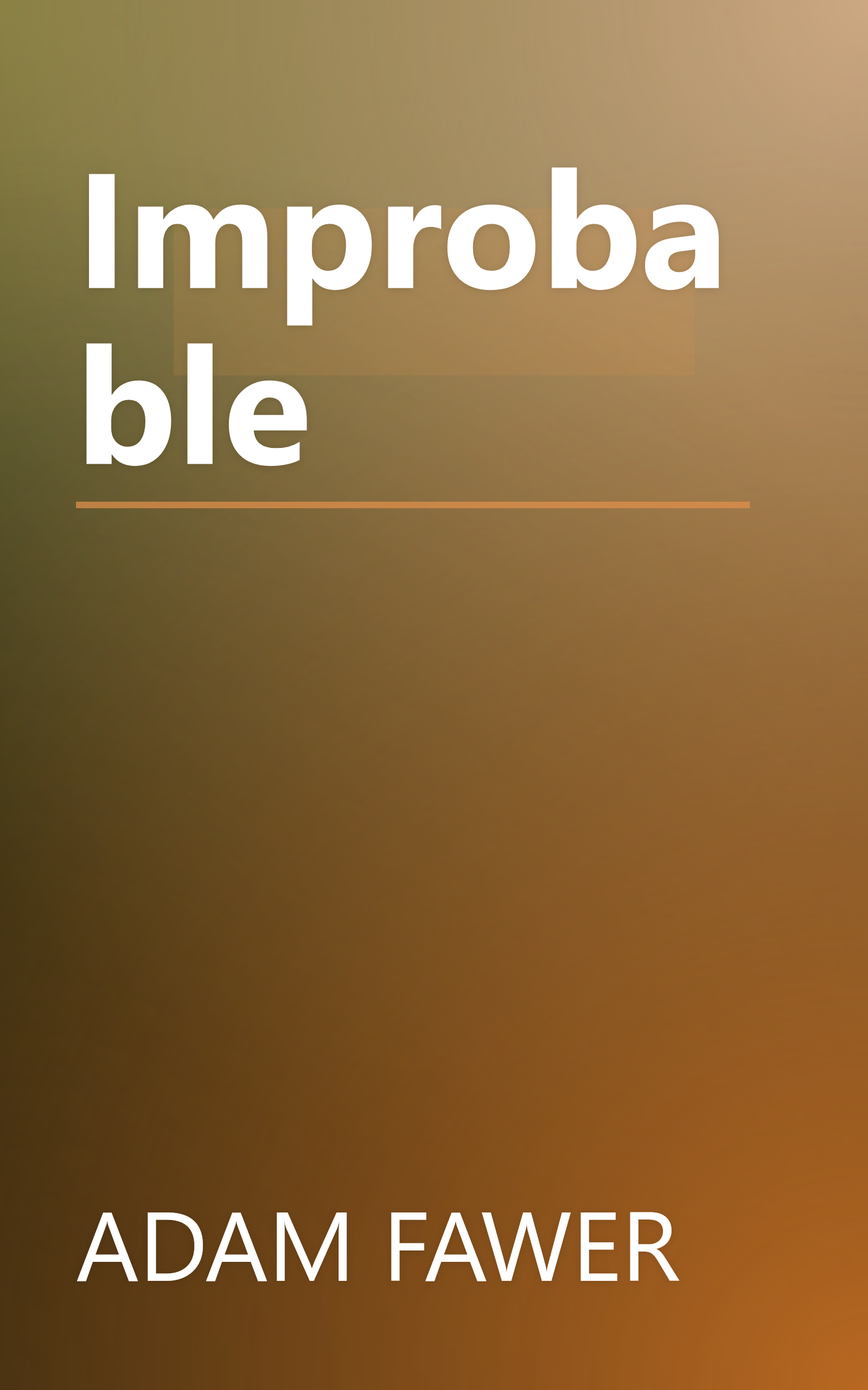 Improbable book cover