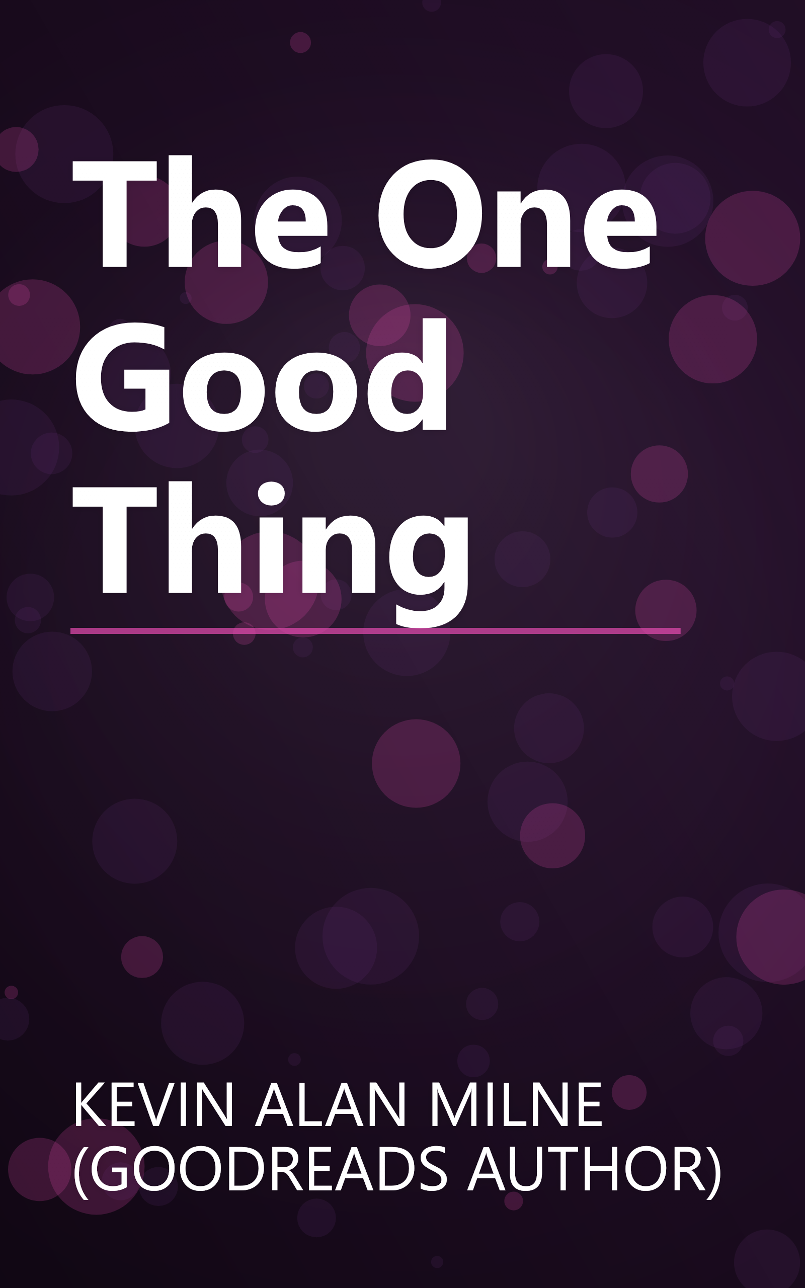 The One Good Thing book cover