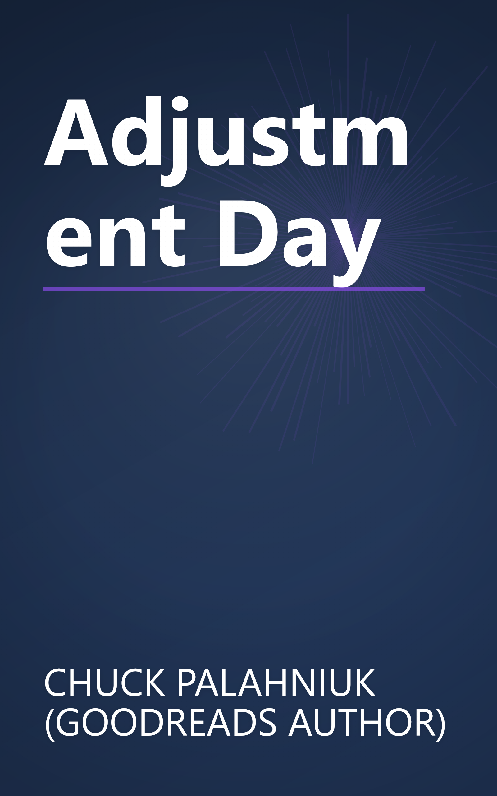 Adjustment Day book cover