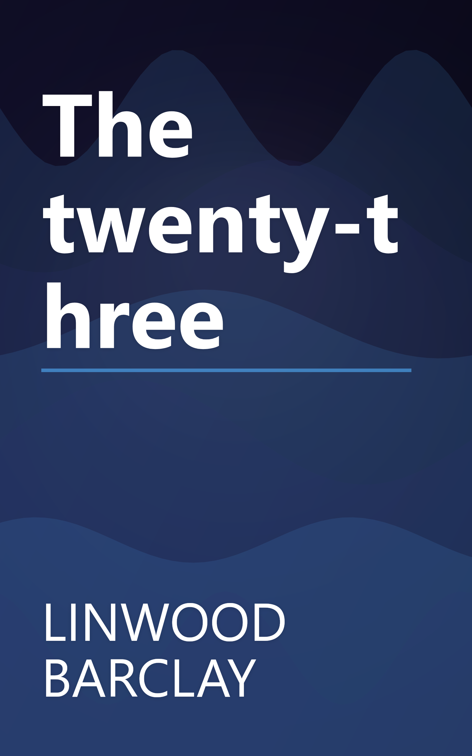 The twenty-three book cover