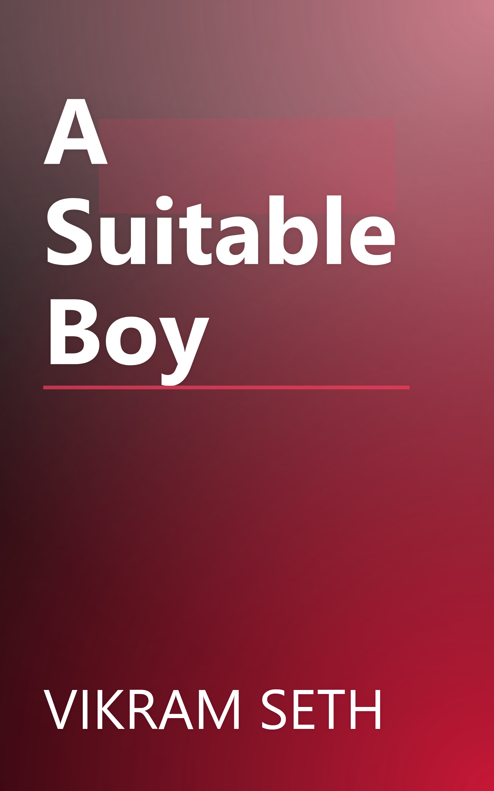 A Suitable Boy book cover