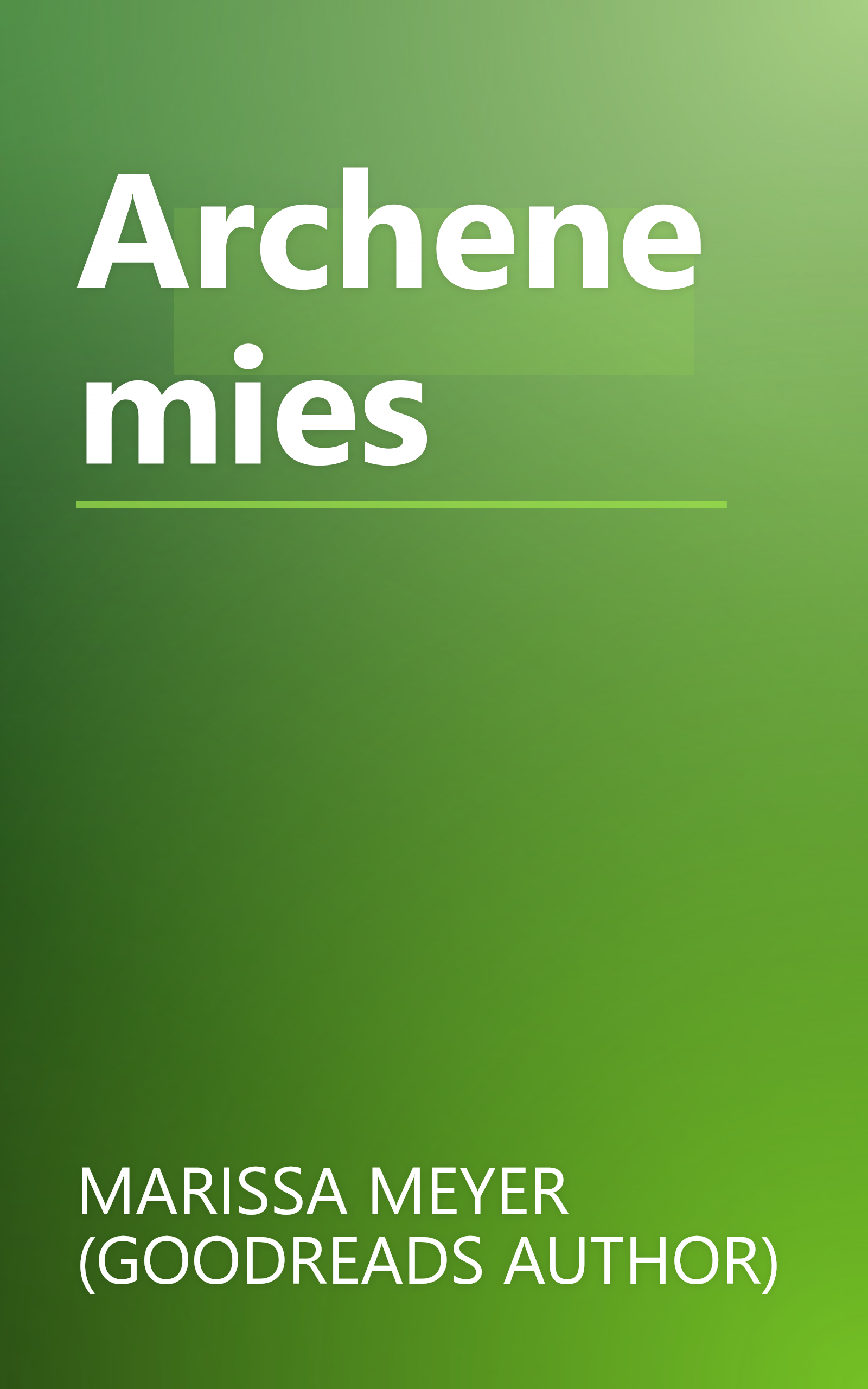 Archenemies book cover