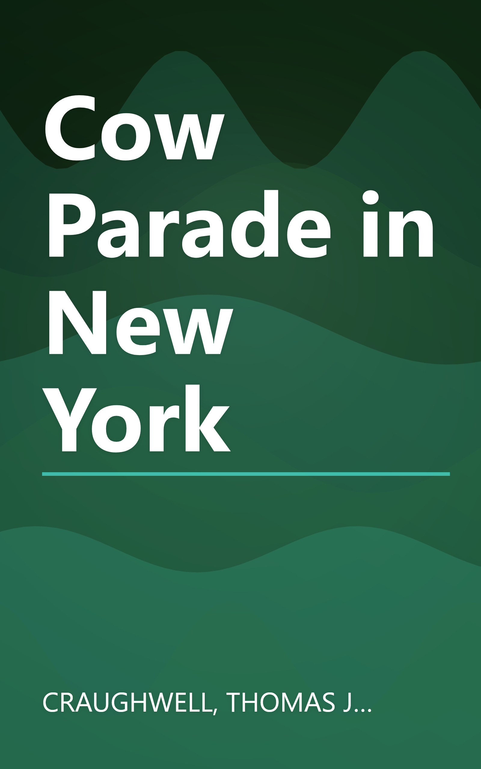 Cow Parade in New York book cover