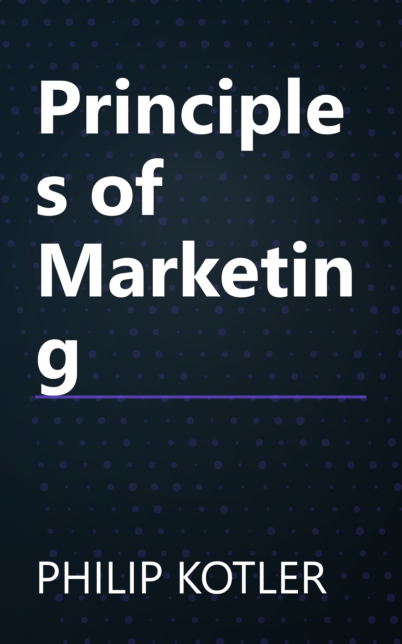 Principles of Marketing book cover