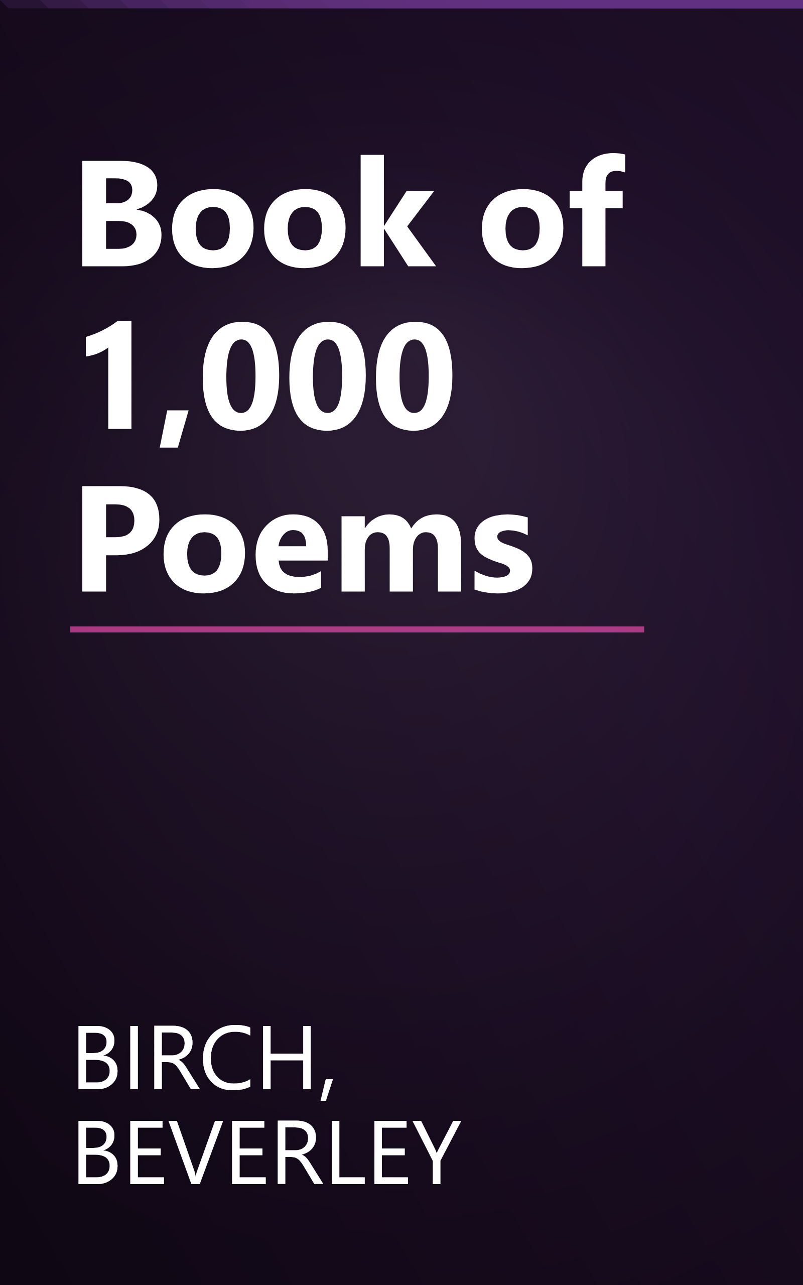 Book of 1,000 Poems book cover