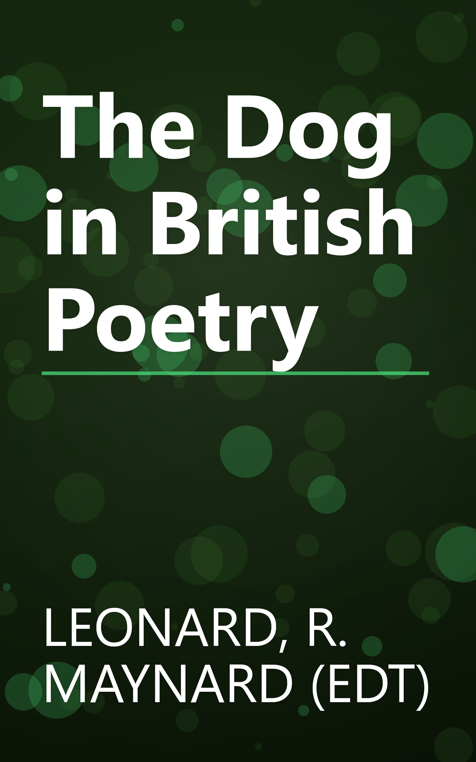 The Dog in British Poetry book cover