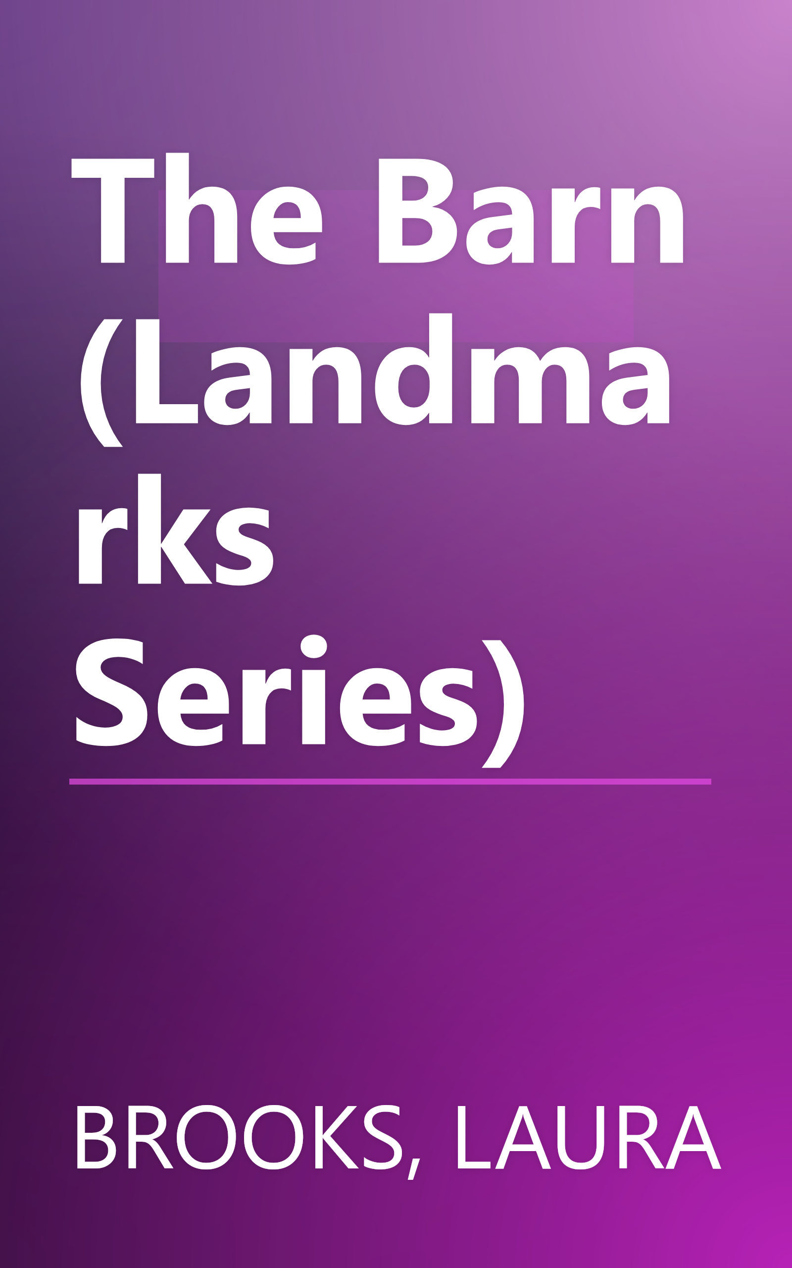 The Barn (Landmarks Series) book cover