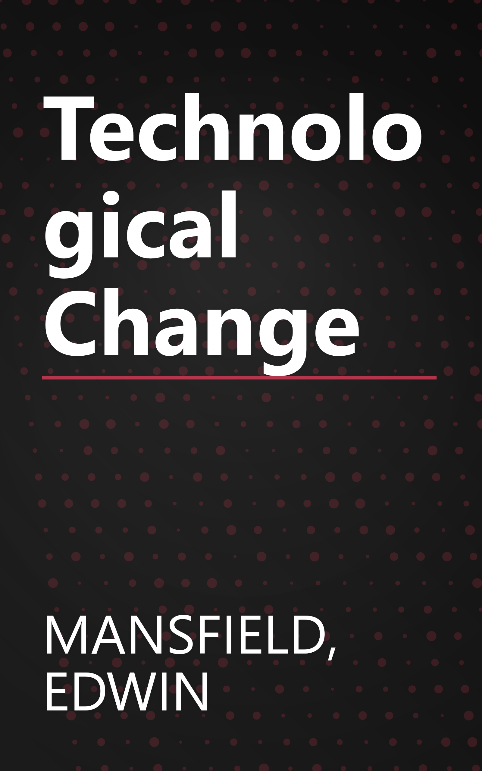Technological Change book cover