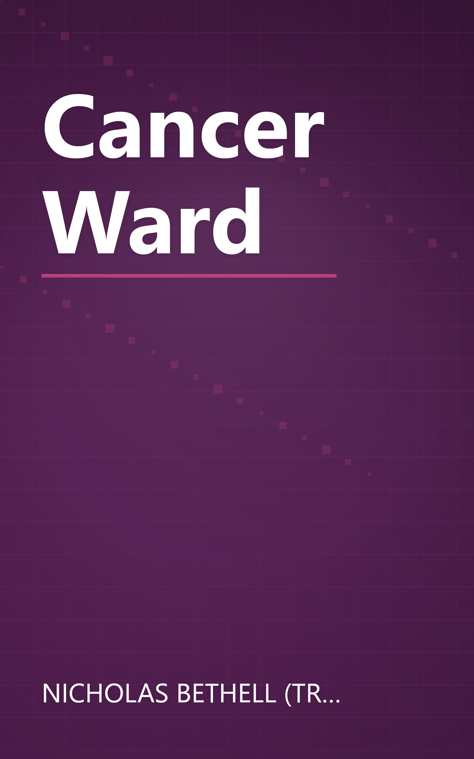 Cancer Ward book cover