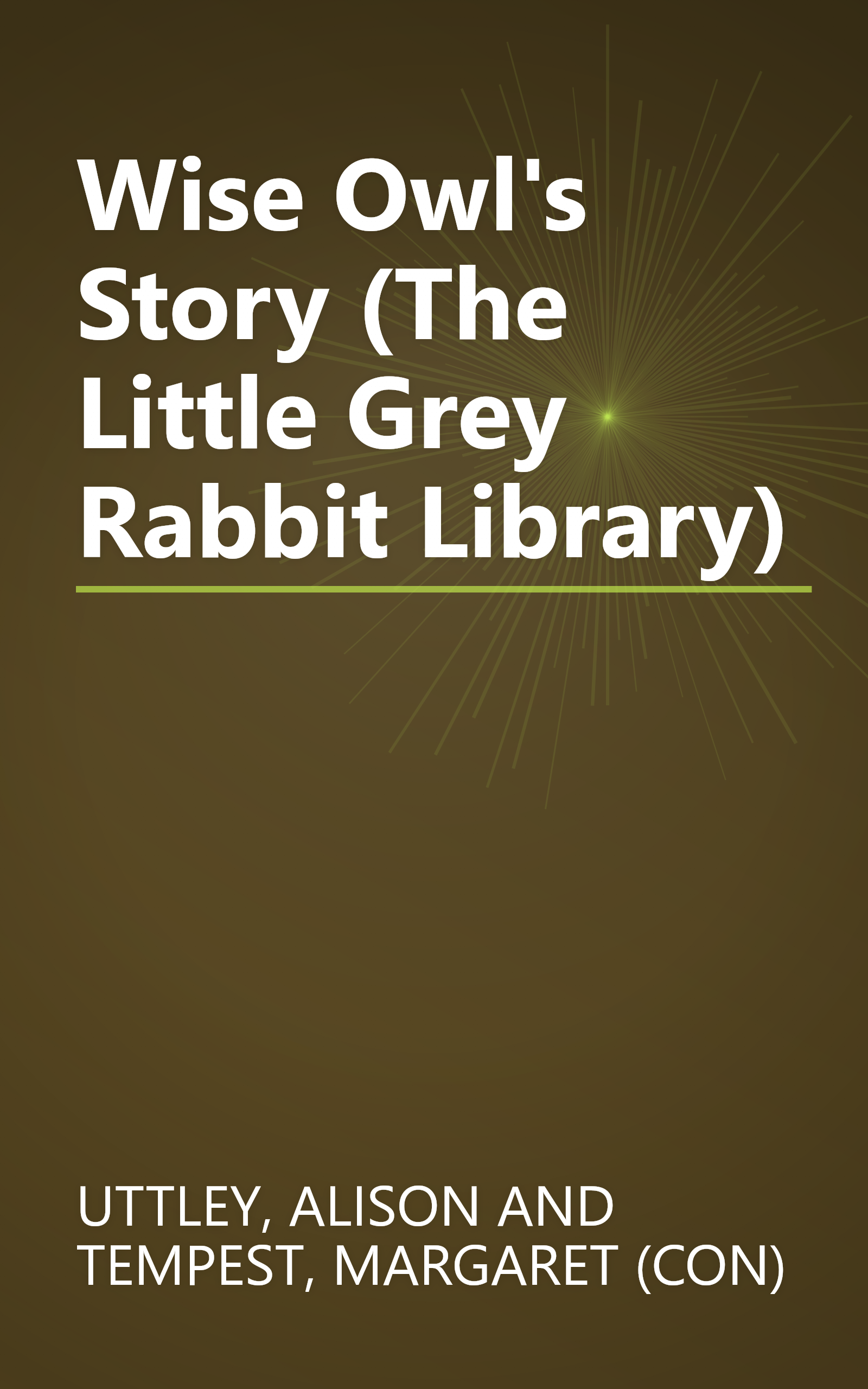 Wise Owl's Story (The Little Grey Rabbit Library) book cover