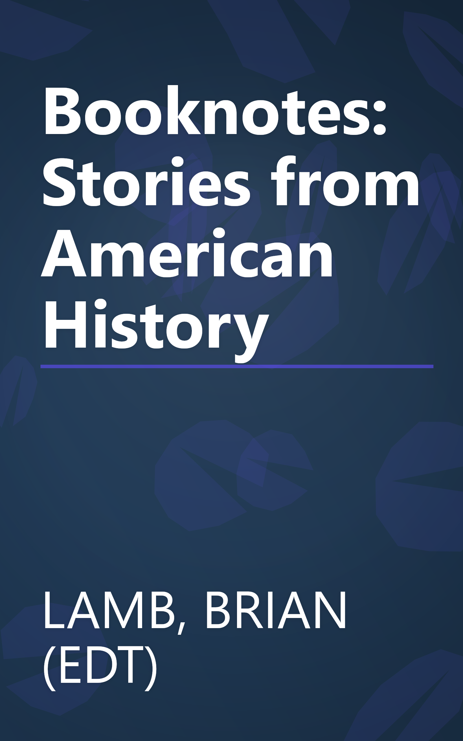 Booknotes: Stories from American History book cover