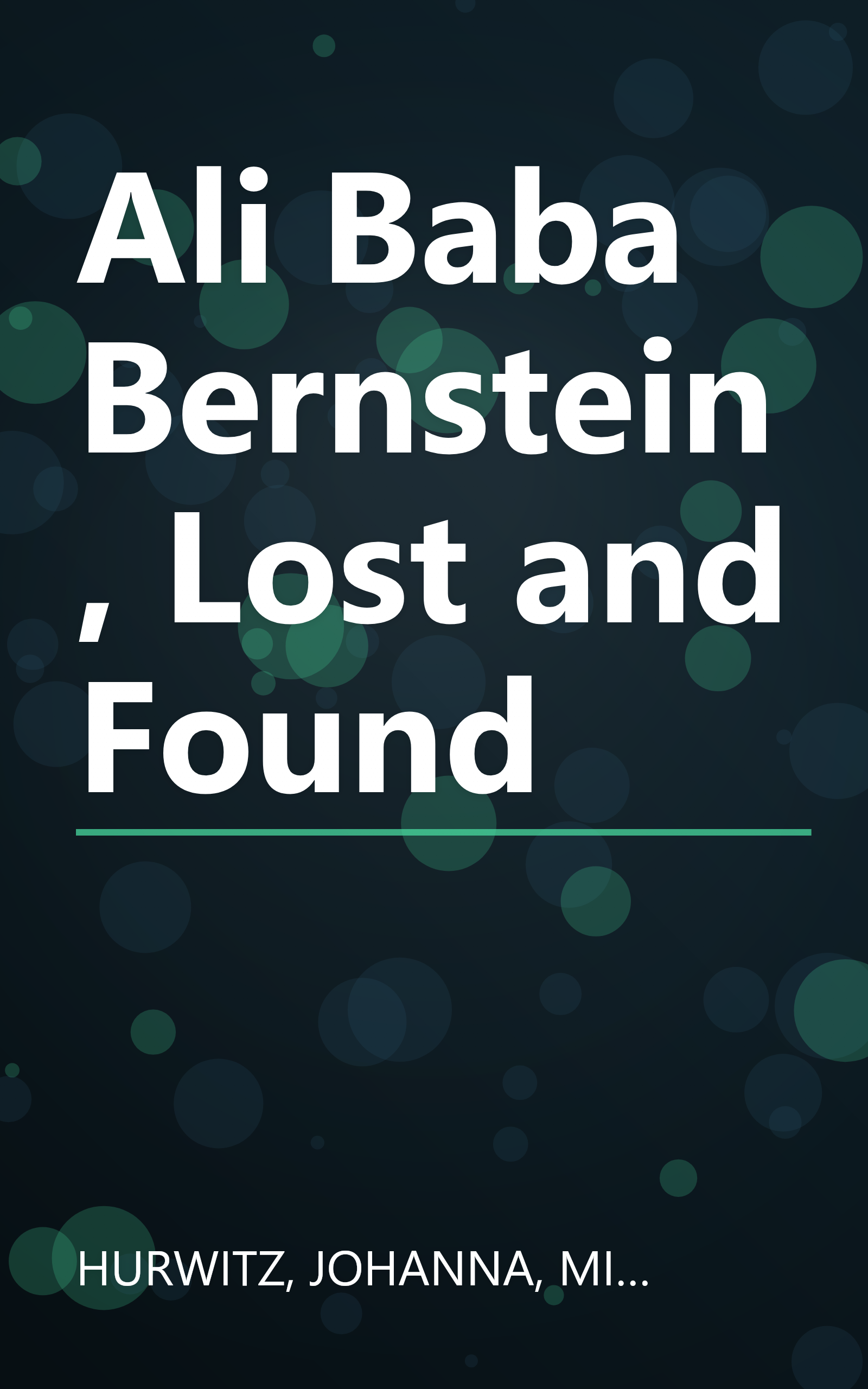 Ali Baba Bernstein, Lost and Found book cover