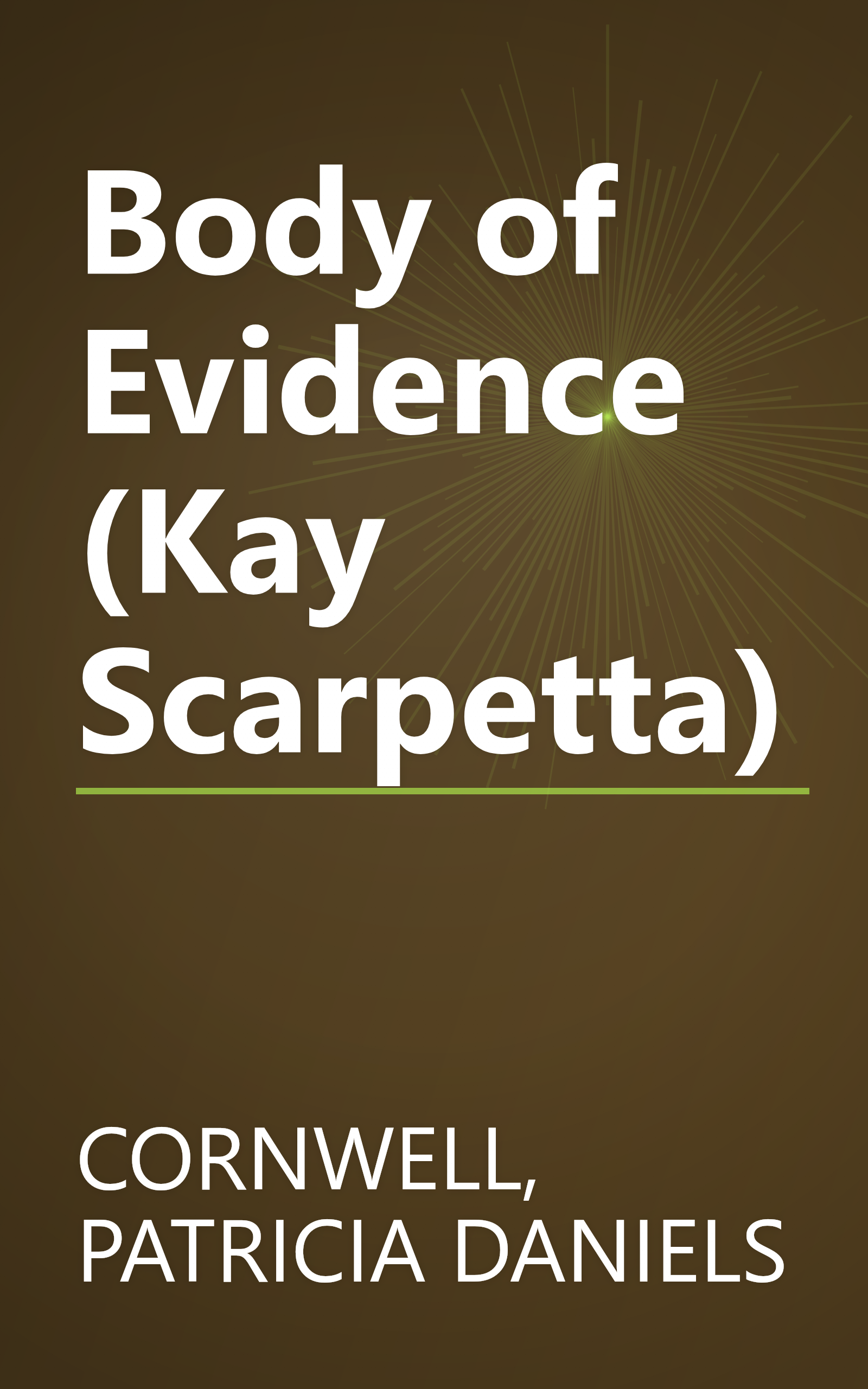 Body of Evidence (Kay Scarpetta) book cover