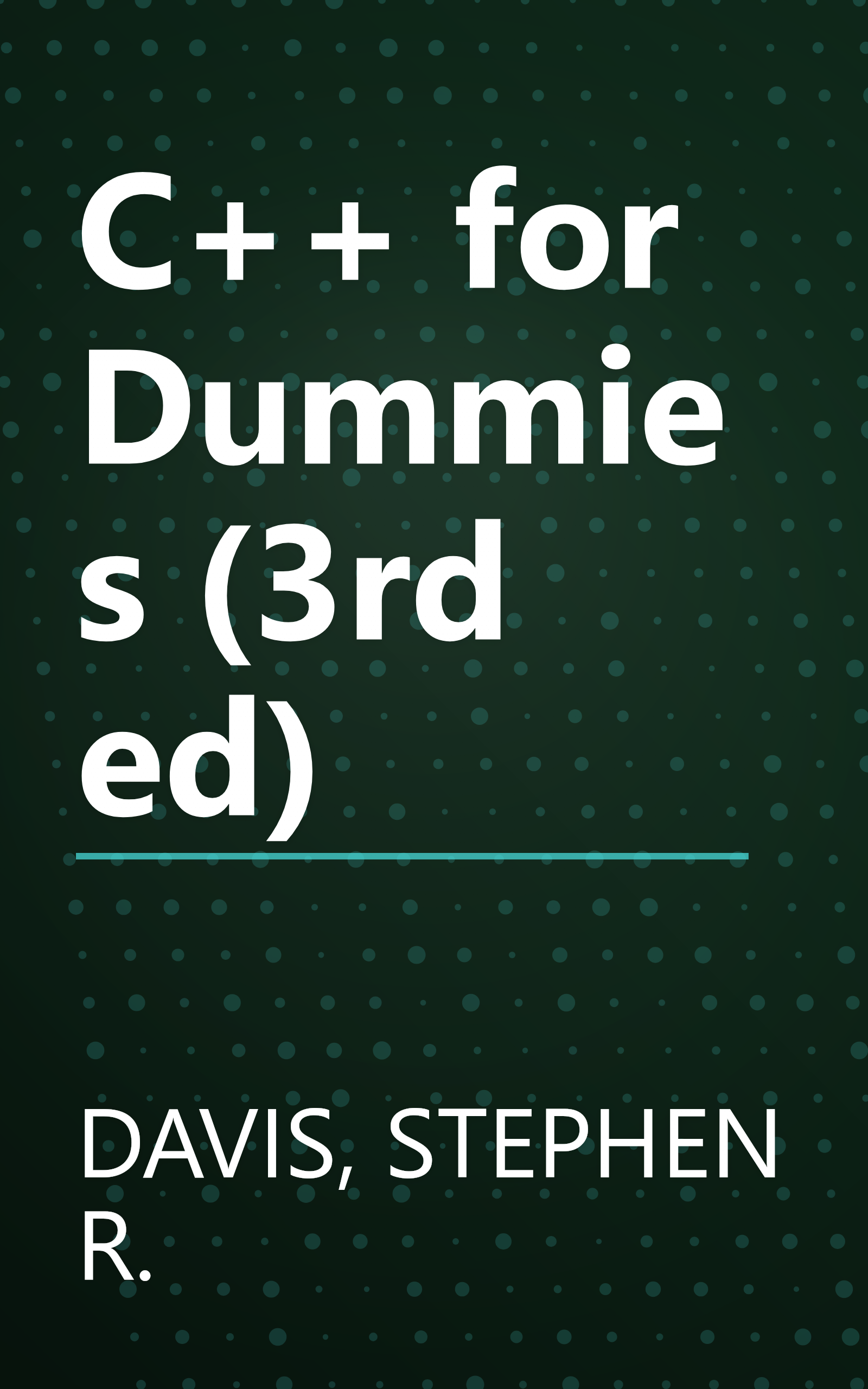 C++ for Dummies (3rd ed) book cover