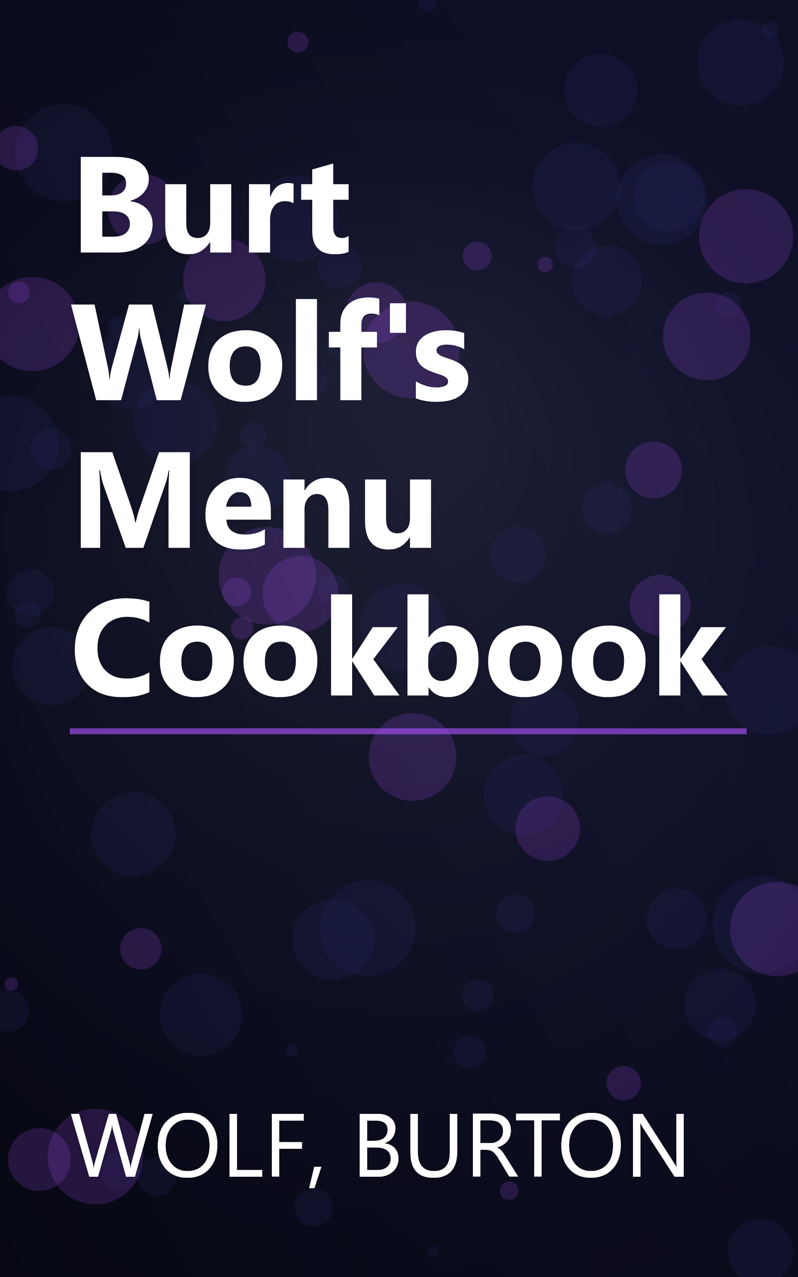 Burt Wolf's Menu Cookbook book cover