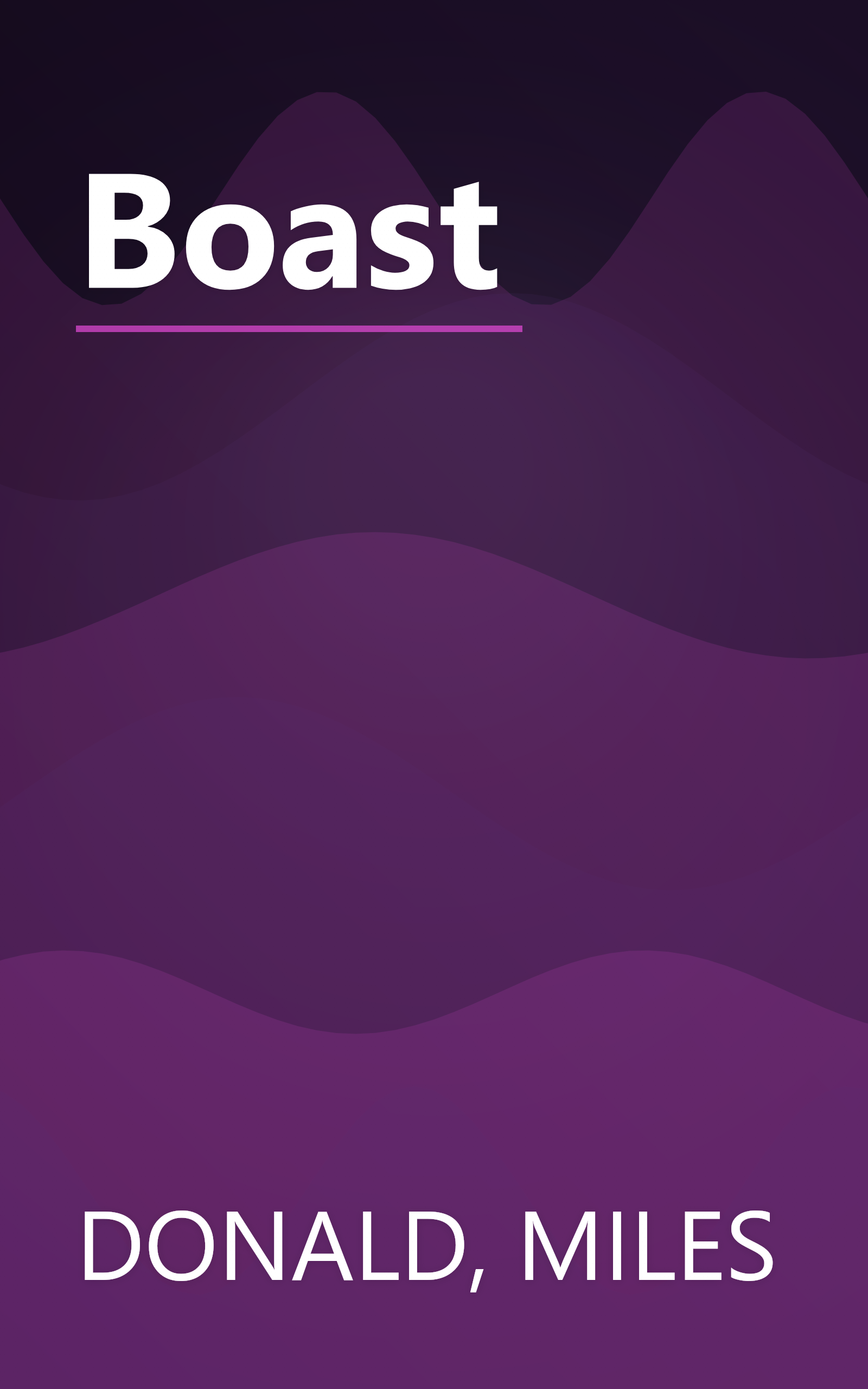 Boast book cover