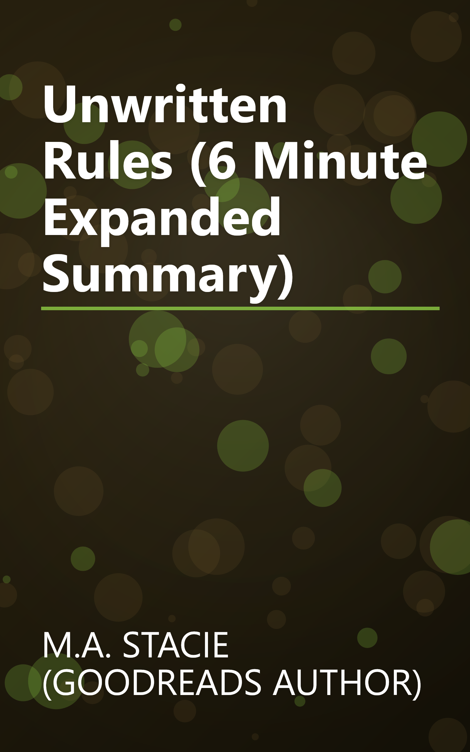 Unwritten Rules (6 Minute   Expanded Summary) book cover