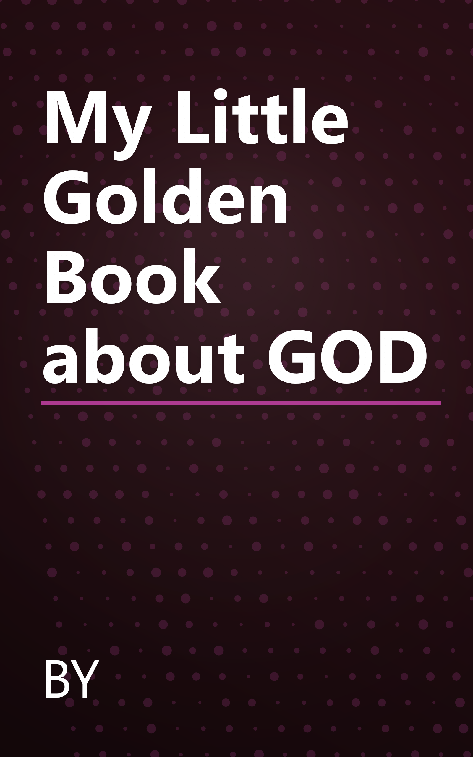 My Little Golden Book about GOD book cover