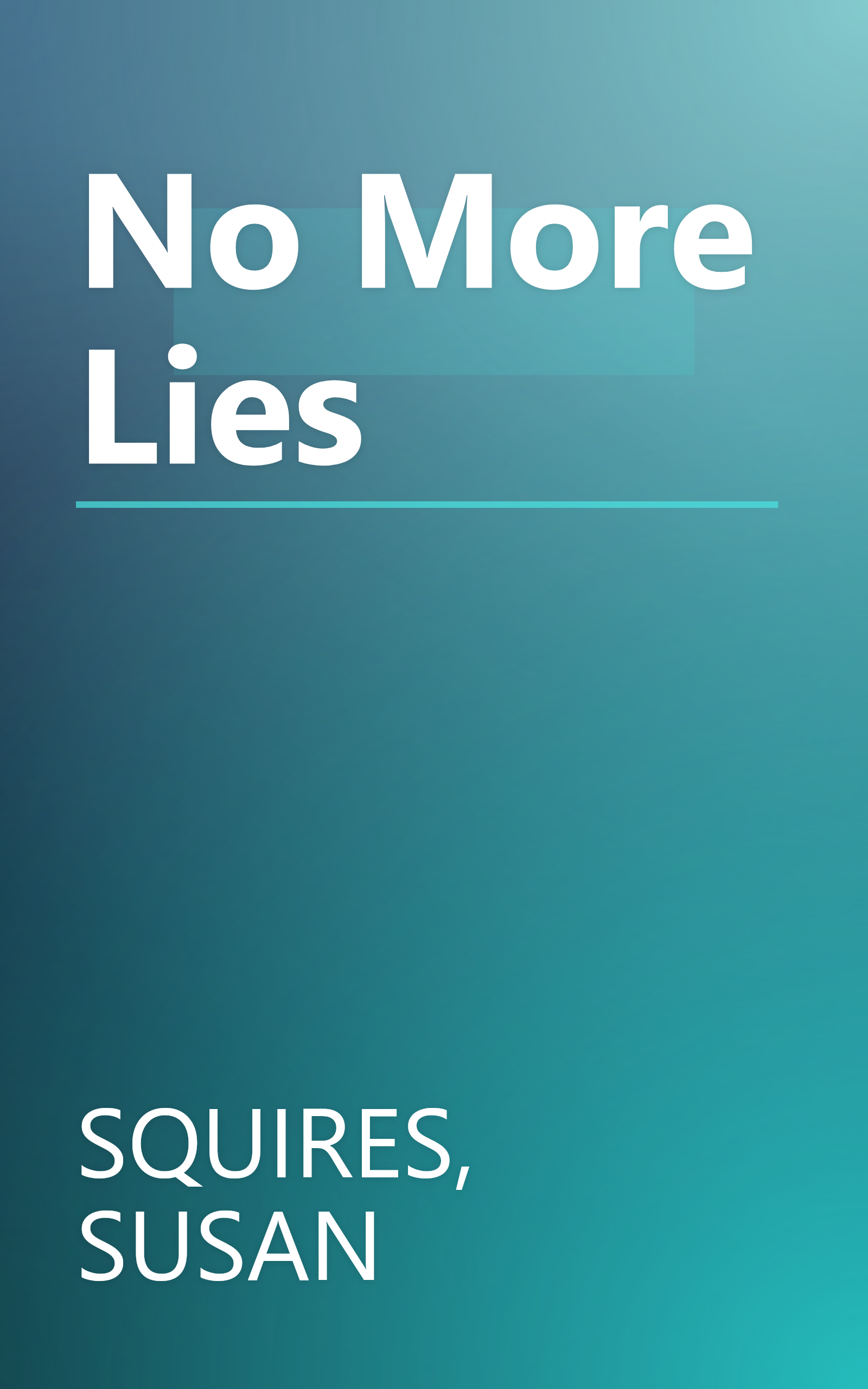 No More Lies book cover