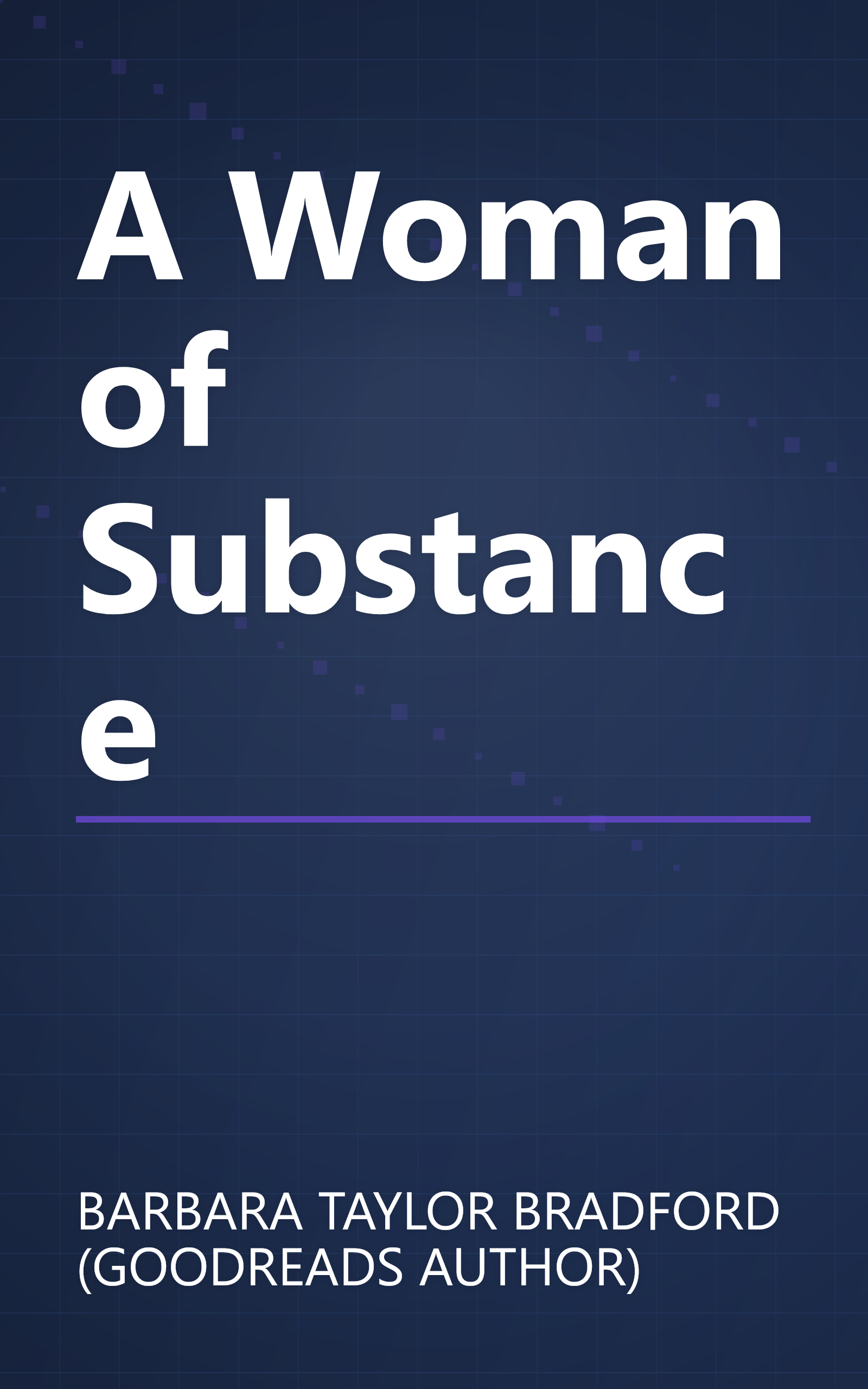 A Woman of Substance book cover