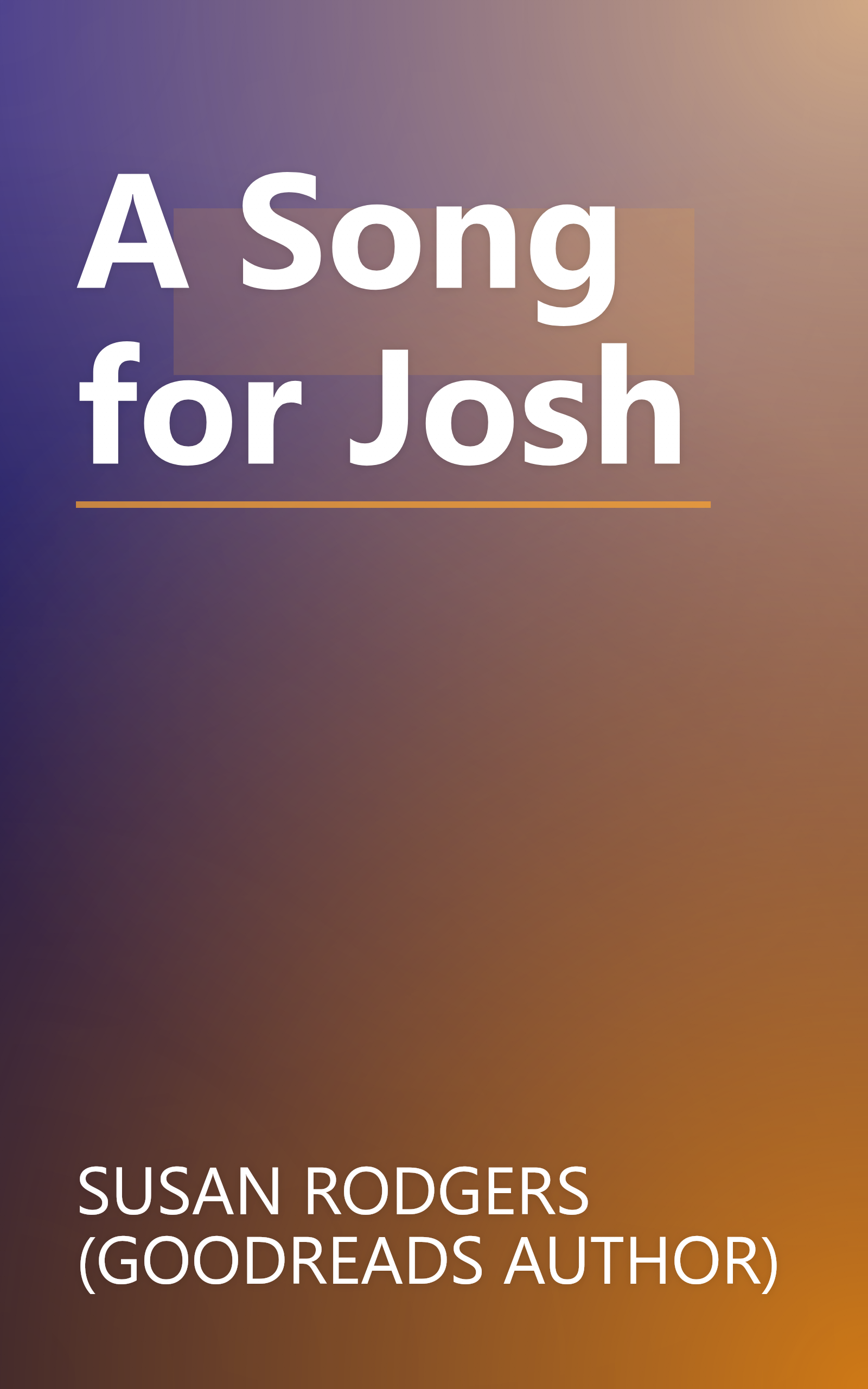 A Song for Josh book cover