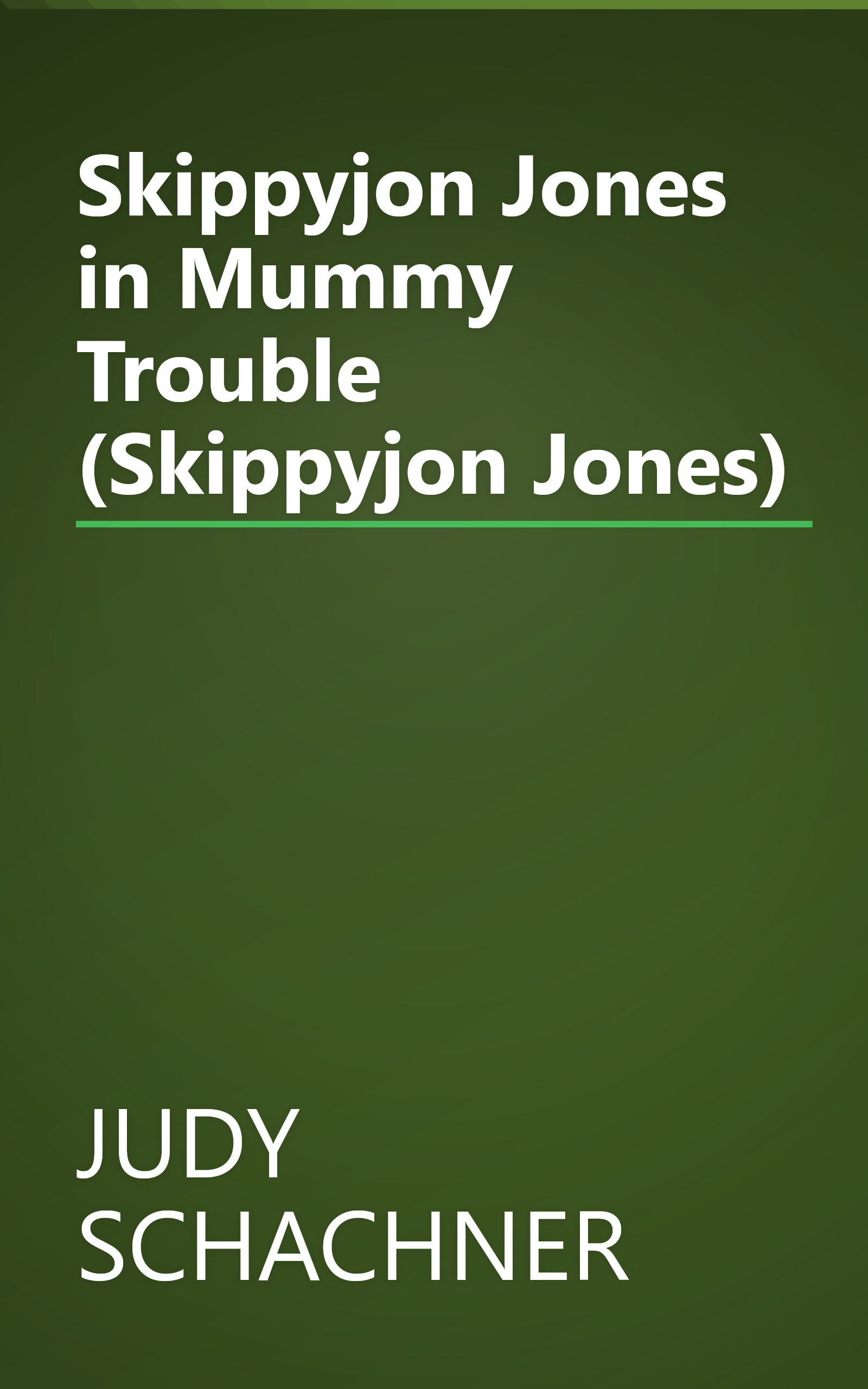 Skippyjon Jones in Mummy Trouble (Skippyjon Jones) book cover
