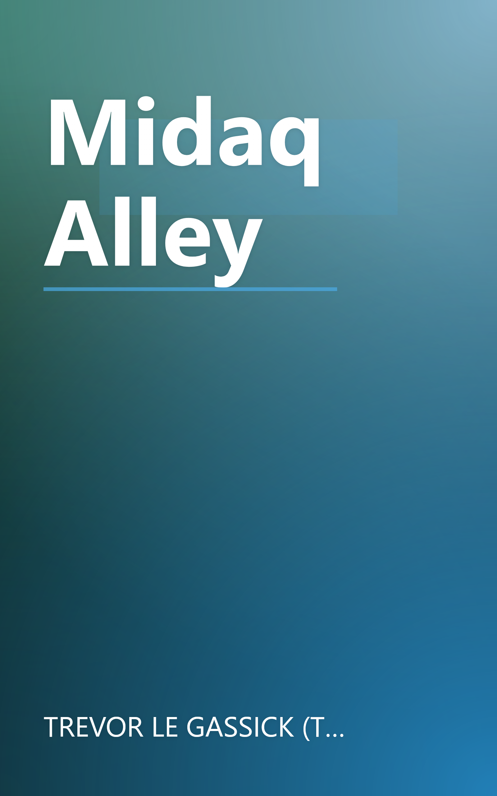 Midaq Alley book cover