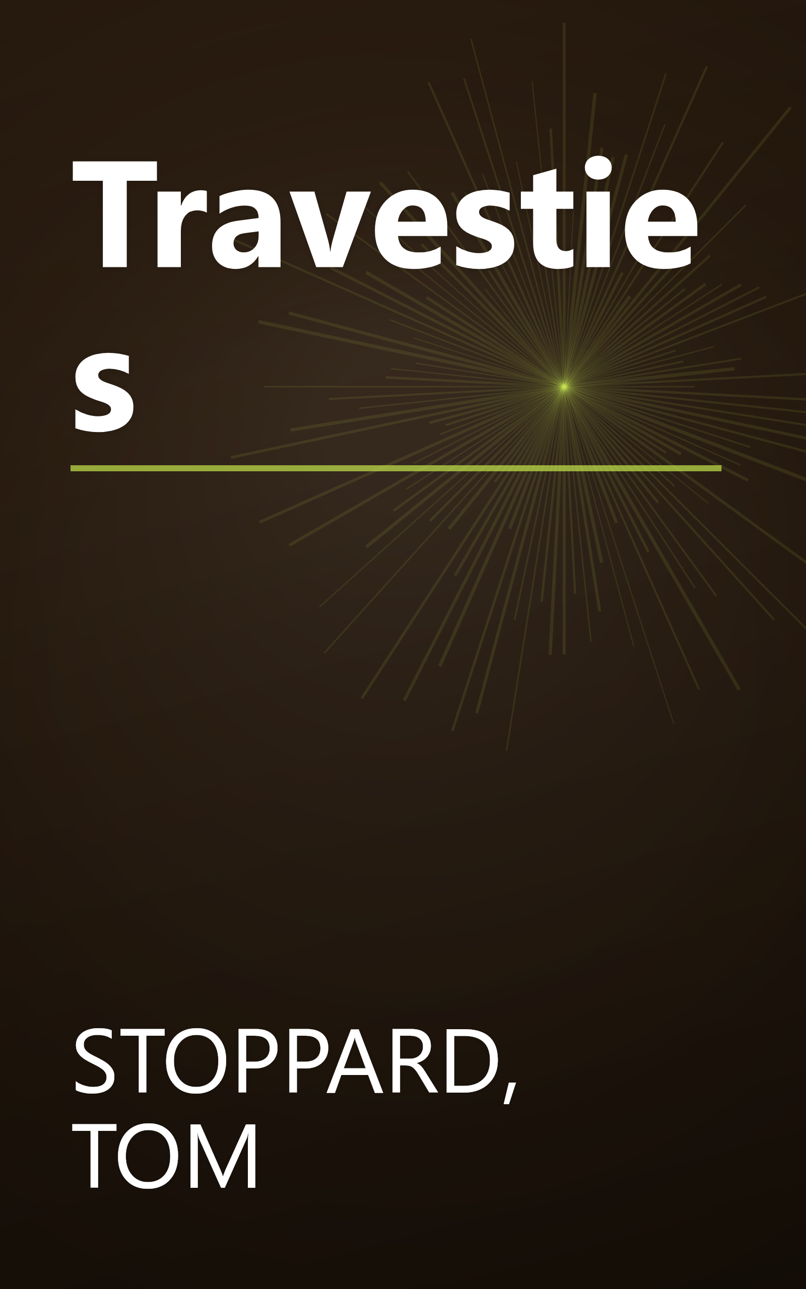Travesties book cover