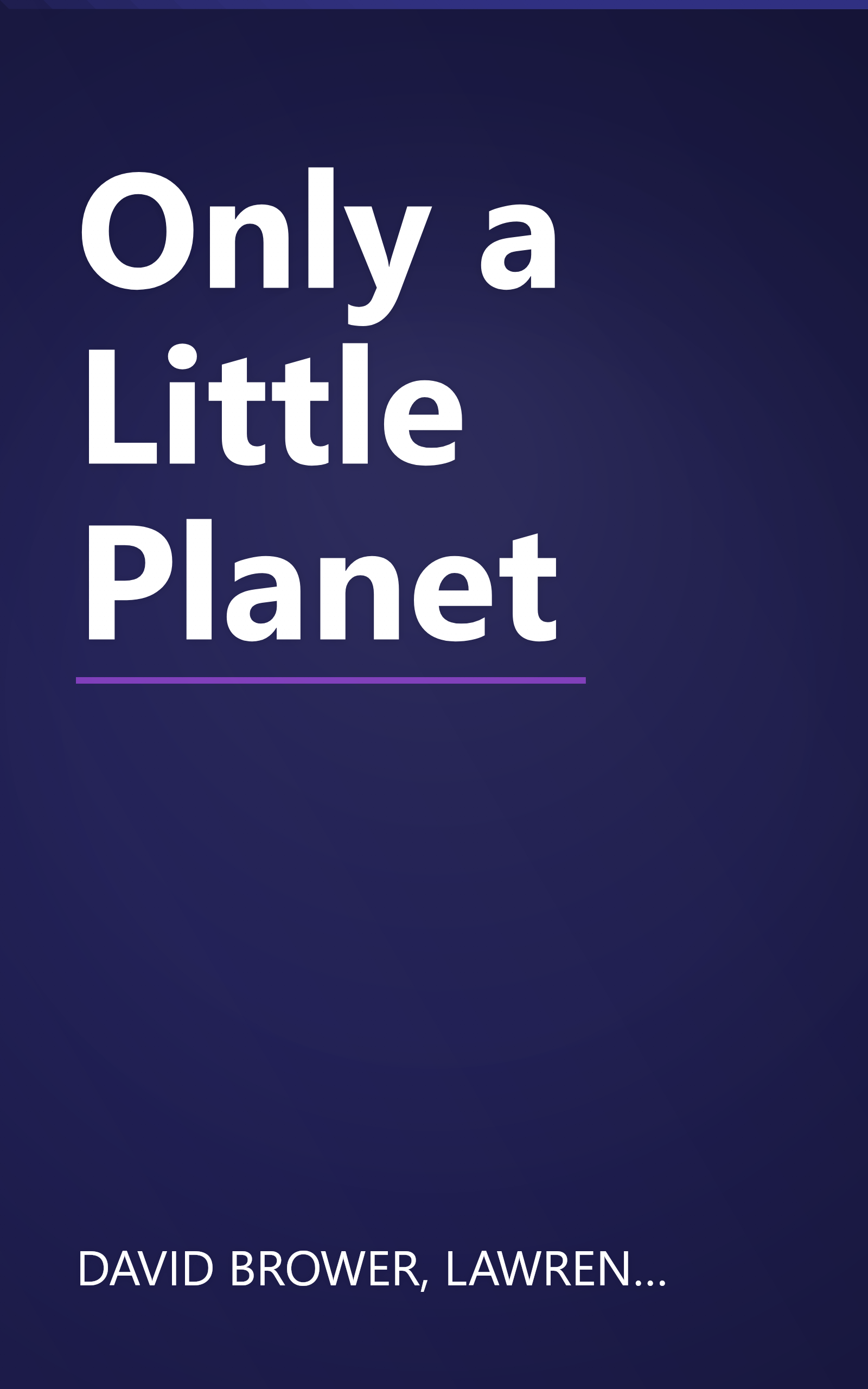 Only a Little Planet book cover