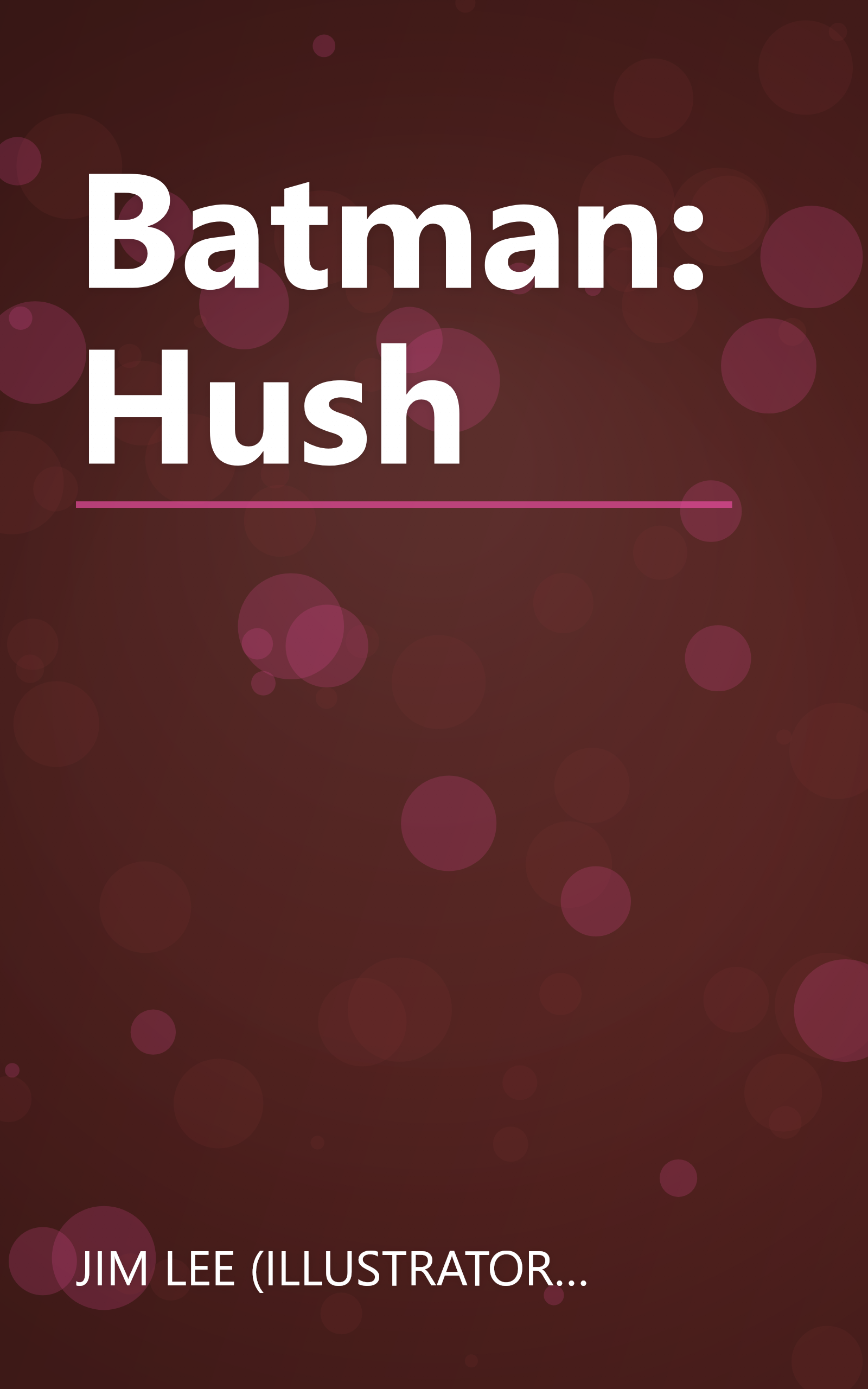 Batman: Hush book cover