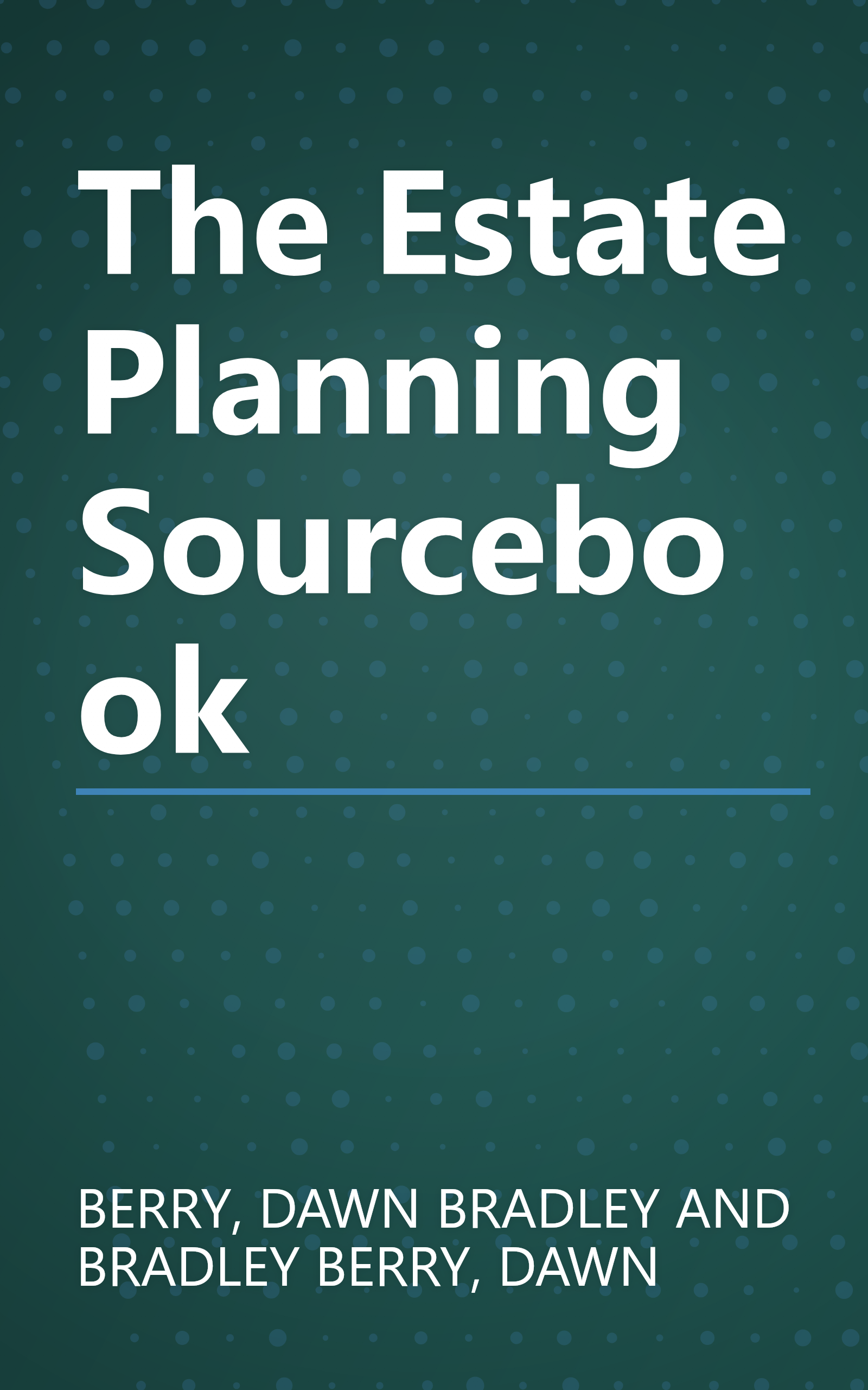 The Estate Planning Sourcebook book cover