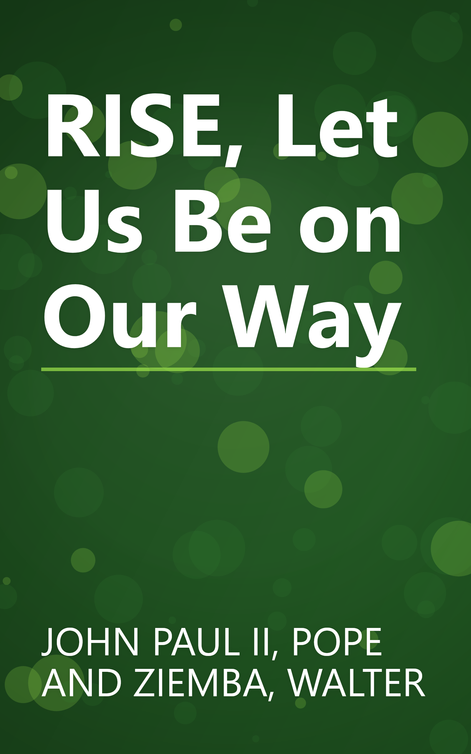 RISE, Let Us Be on Our Way book cover