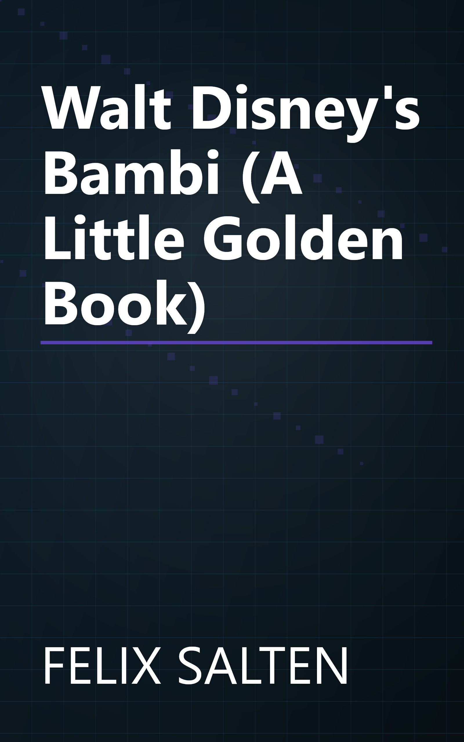 Walt Disney's Bambi (A Little Golden Book) book cover