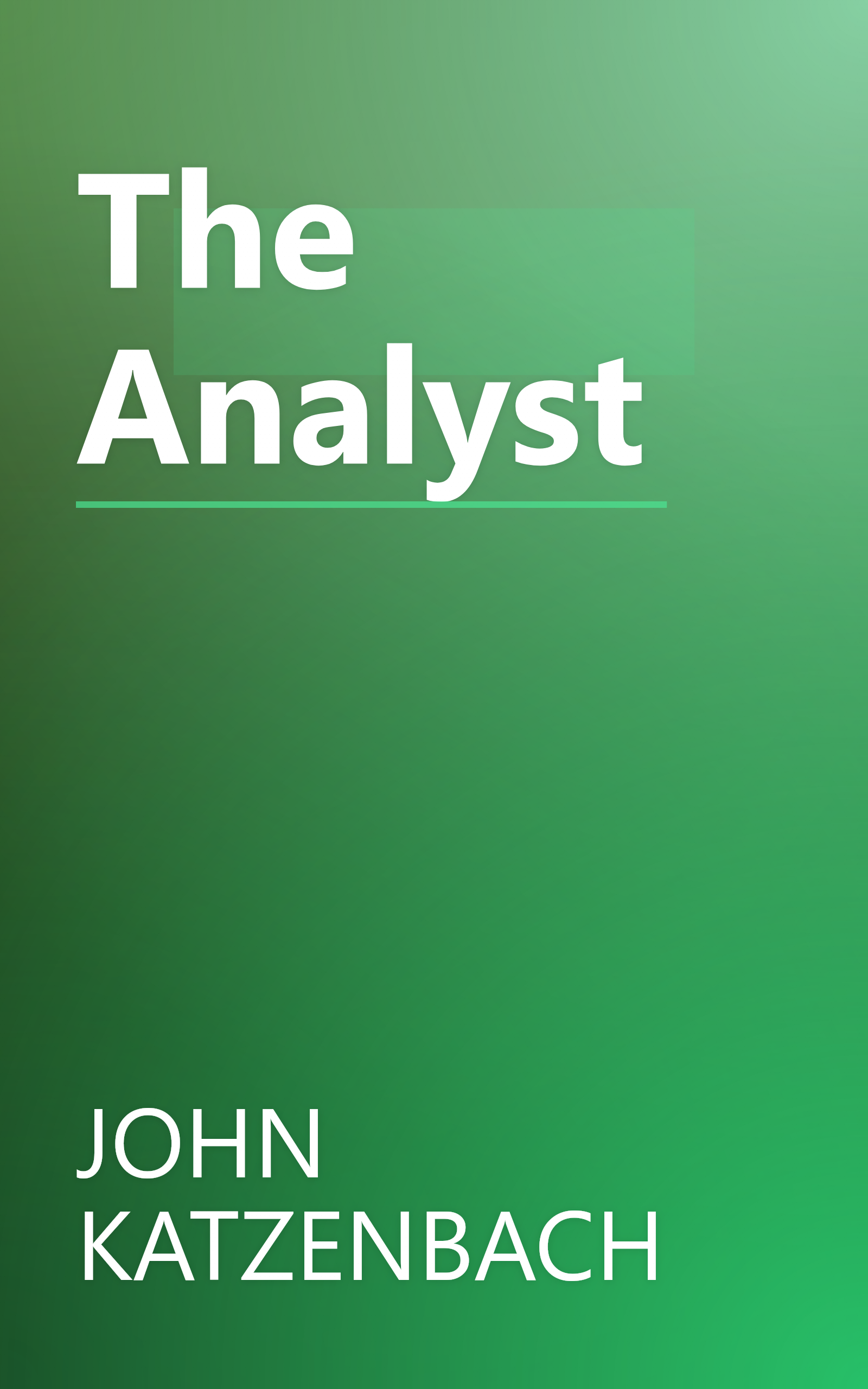 The Analyst book cover