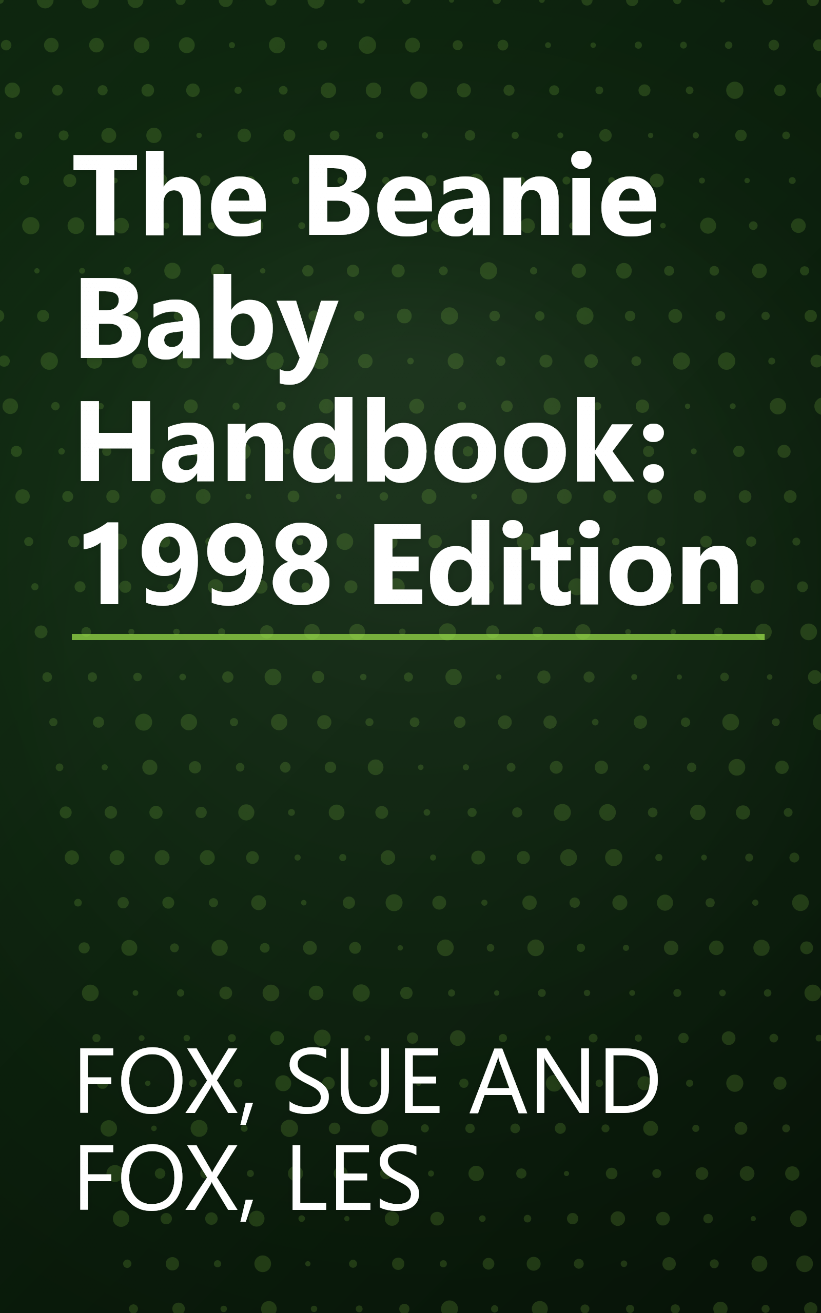 The Beanie Baby Handbook: 1998 Edition book cover