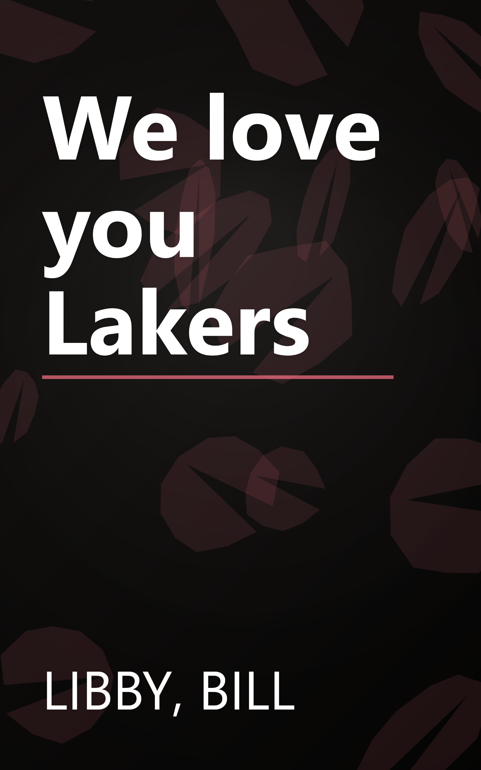We love you Lakers book cover
