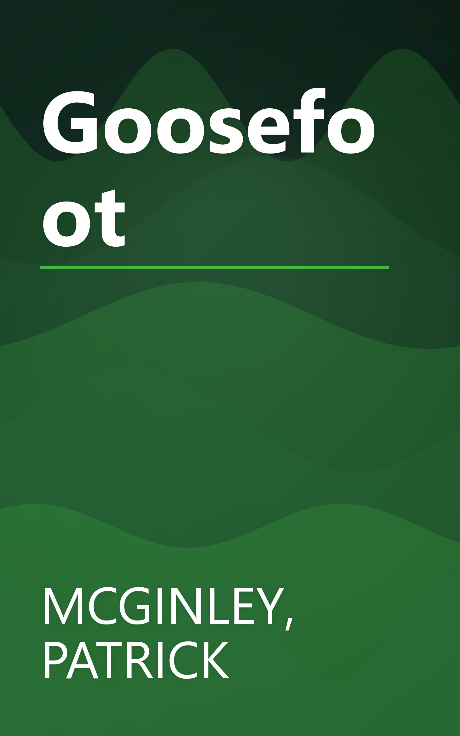 Goosefoot book cover