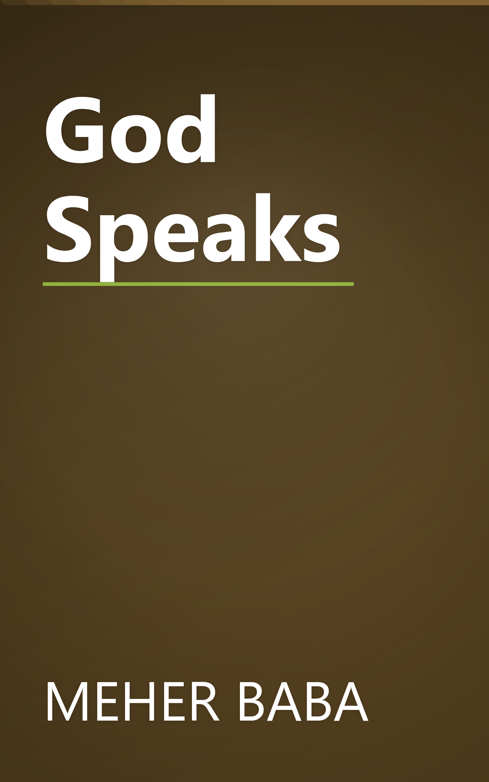 God Speaks book cover