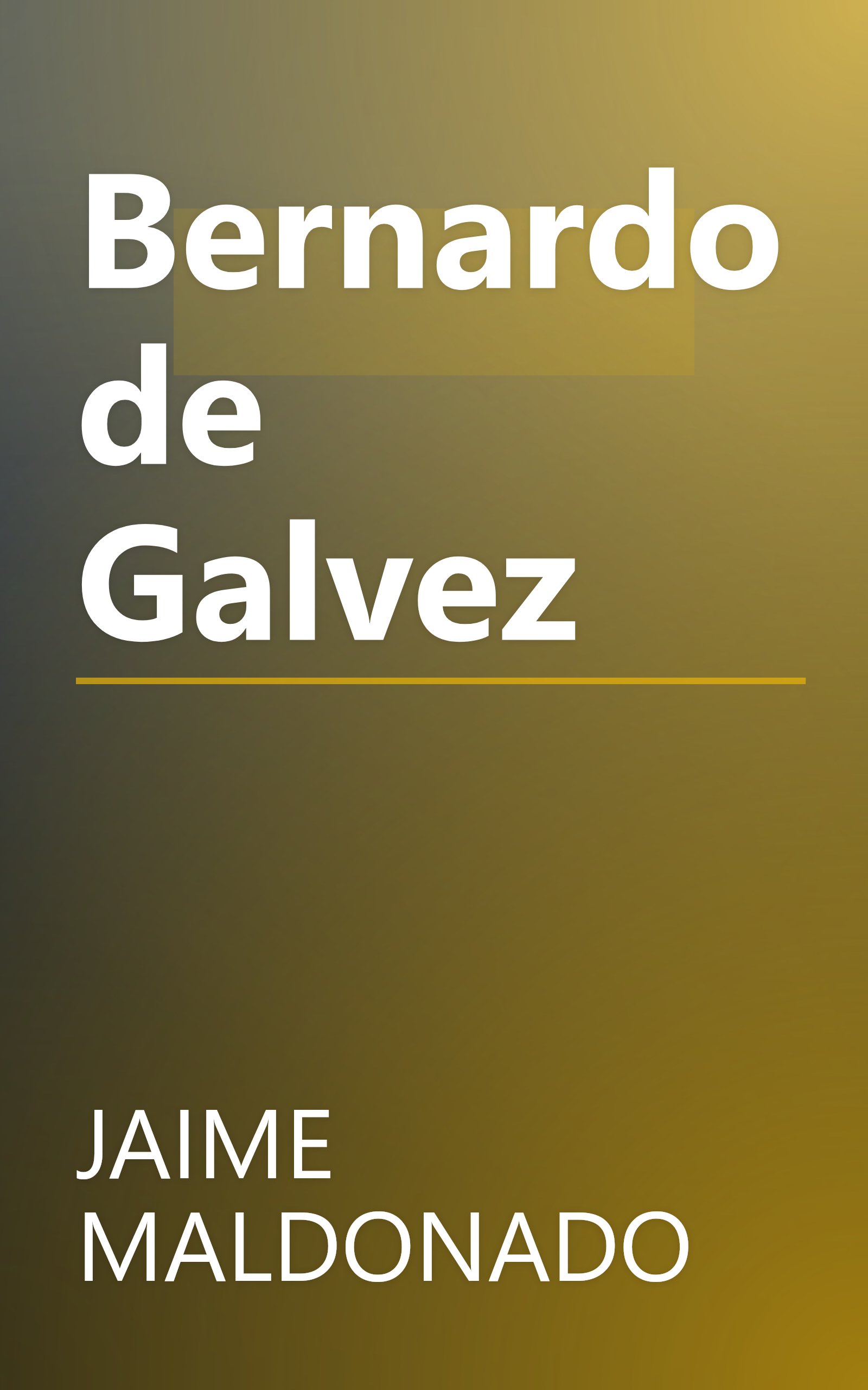 Bernardo de Galvez book cover