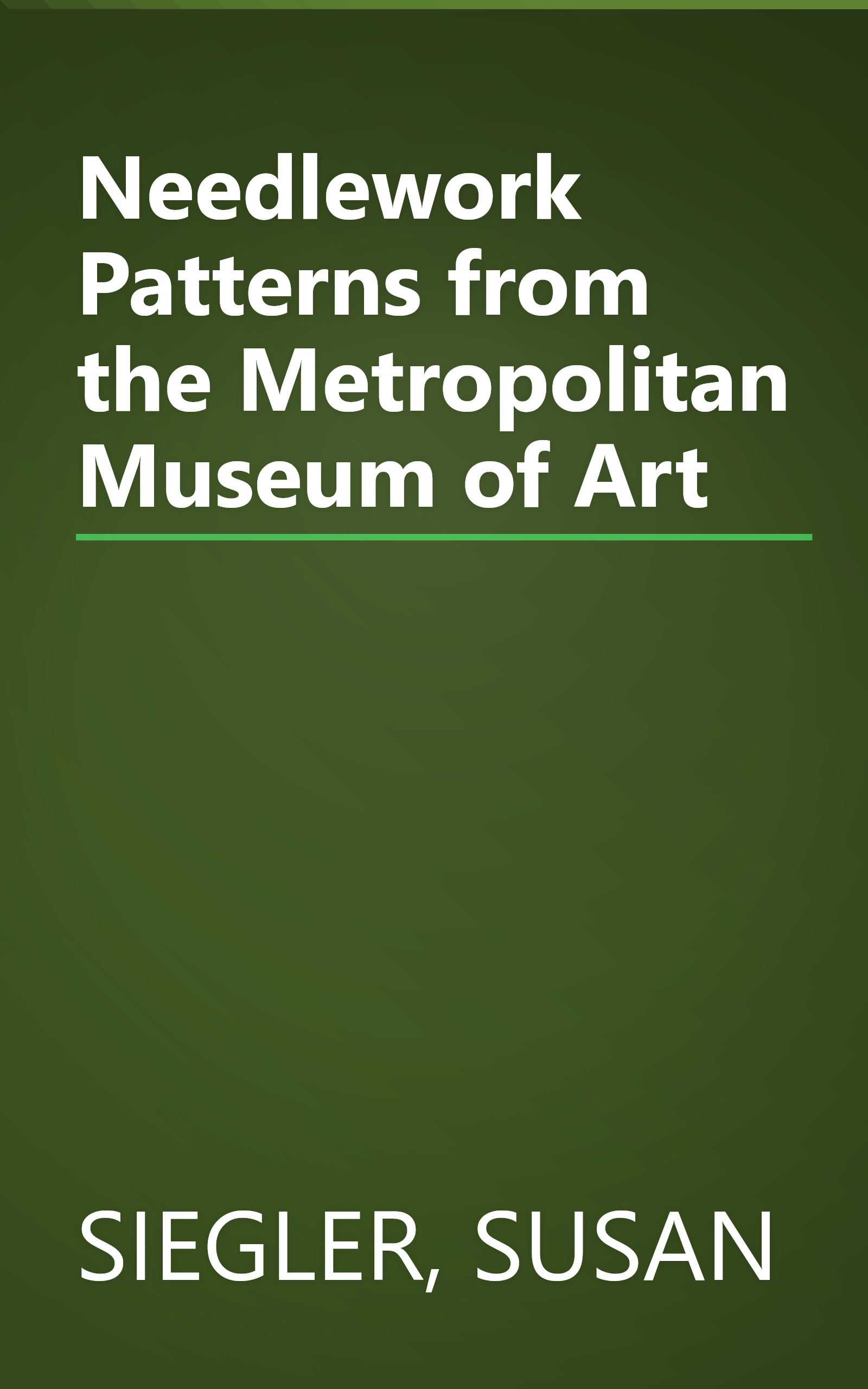 Needlework Patterns from the Metropolitan Museum of Art book cover