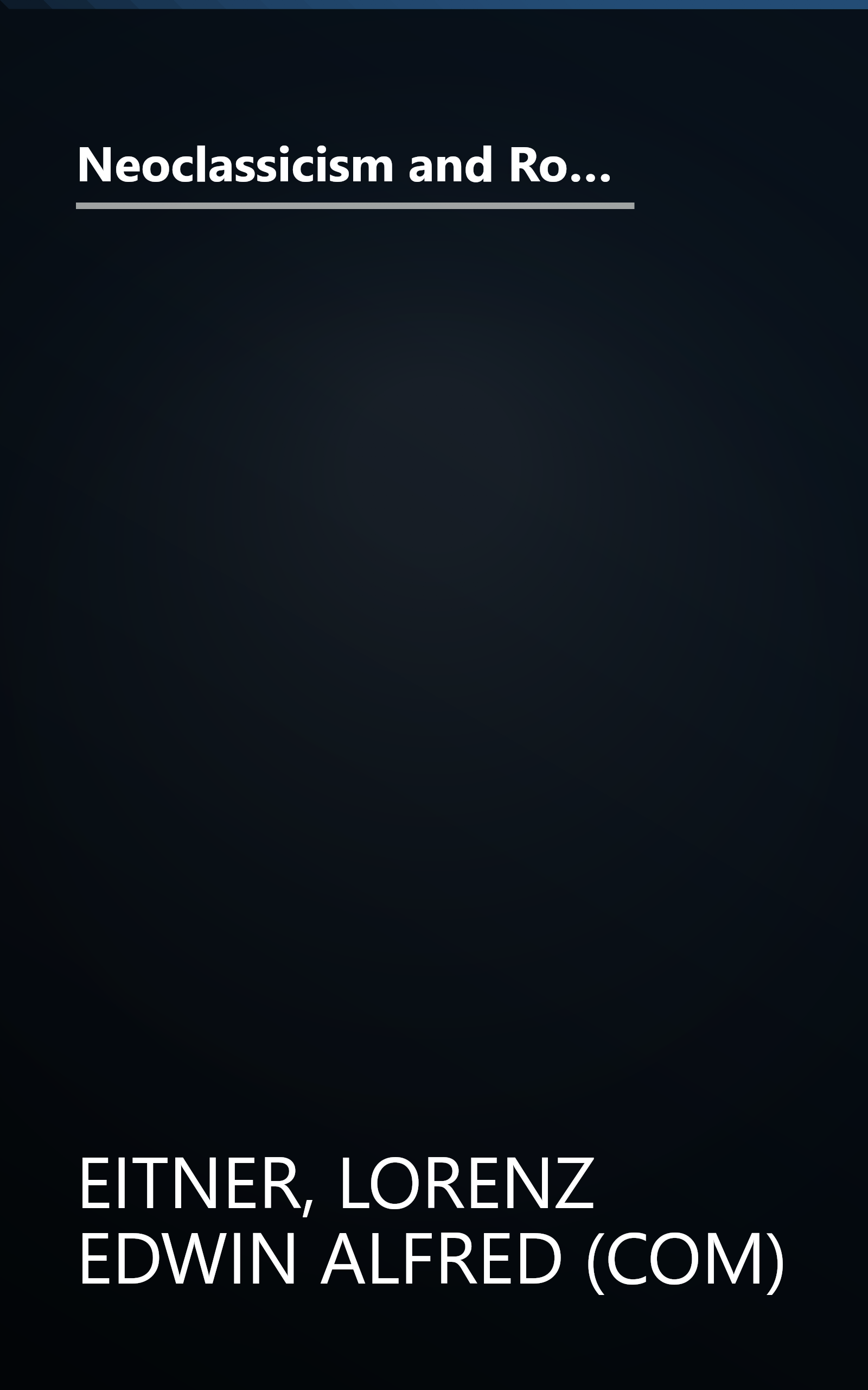 Neoclassicism and Romanticism, 1750-1850, Vol. 1: Enlightenment/Revolution (Sources and Documents in the History of Art) book cover