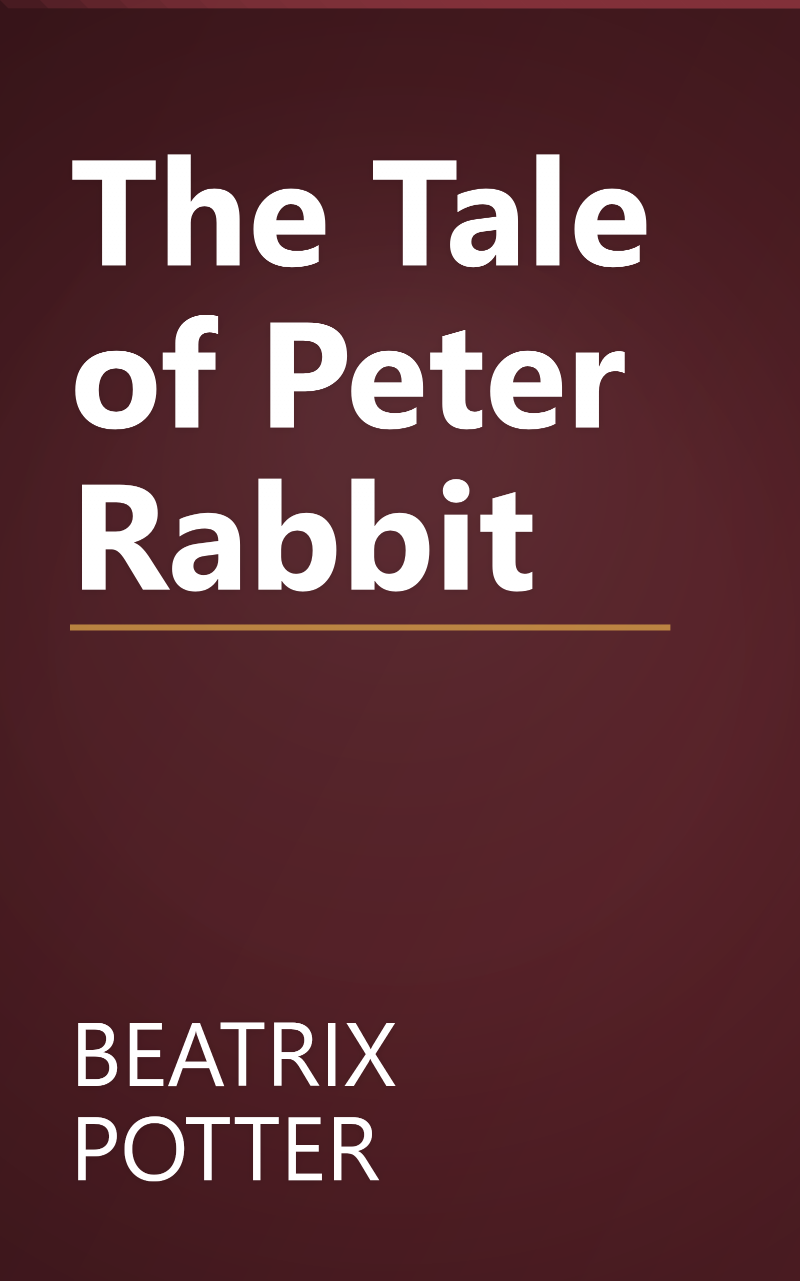 The Tale of Peter Rabbit book cover