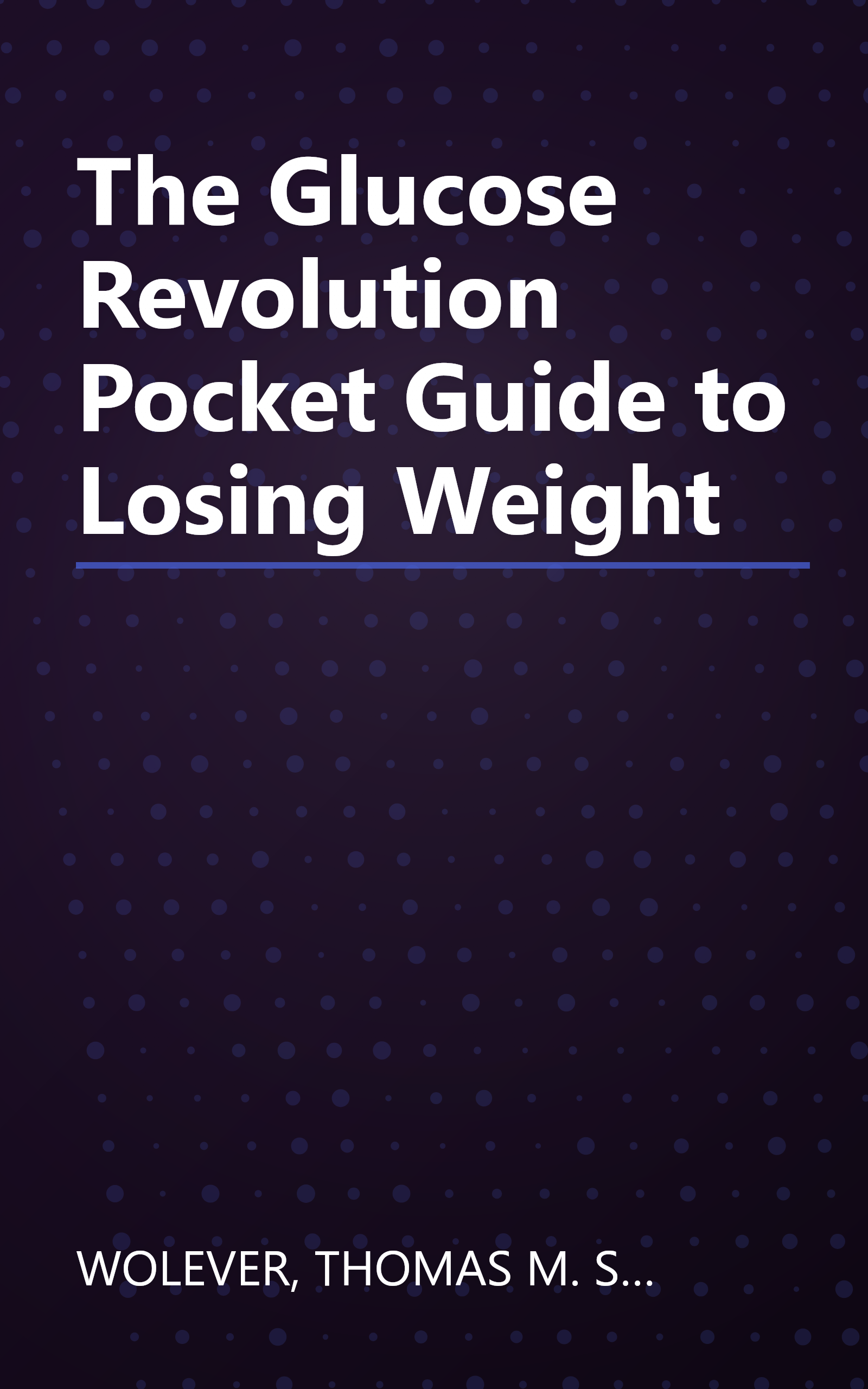 The Glucose Revolution Pocket Guide to Losing Weight book cover