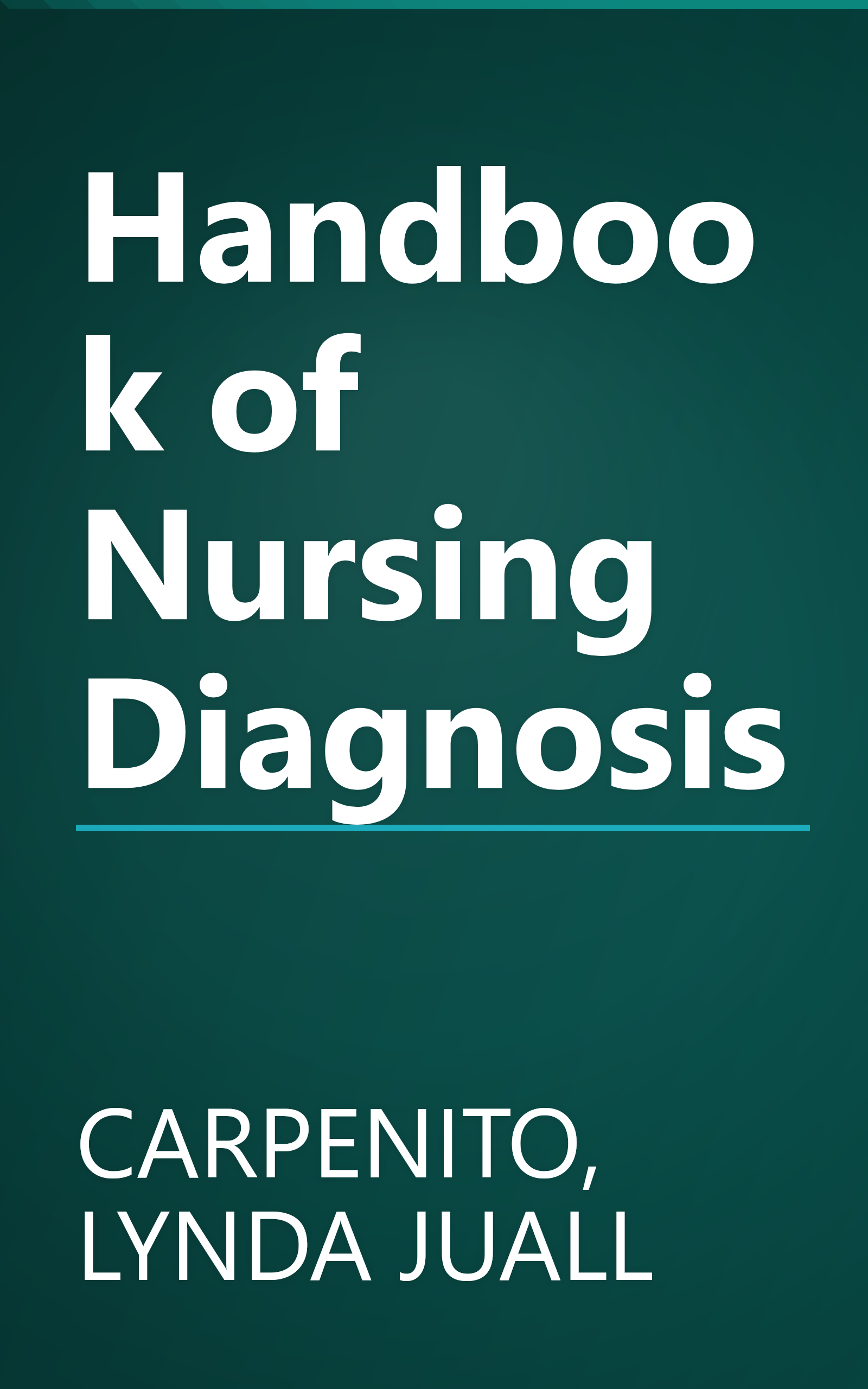 Handbook of Nursing Diagnosis book cover