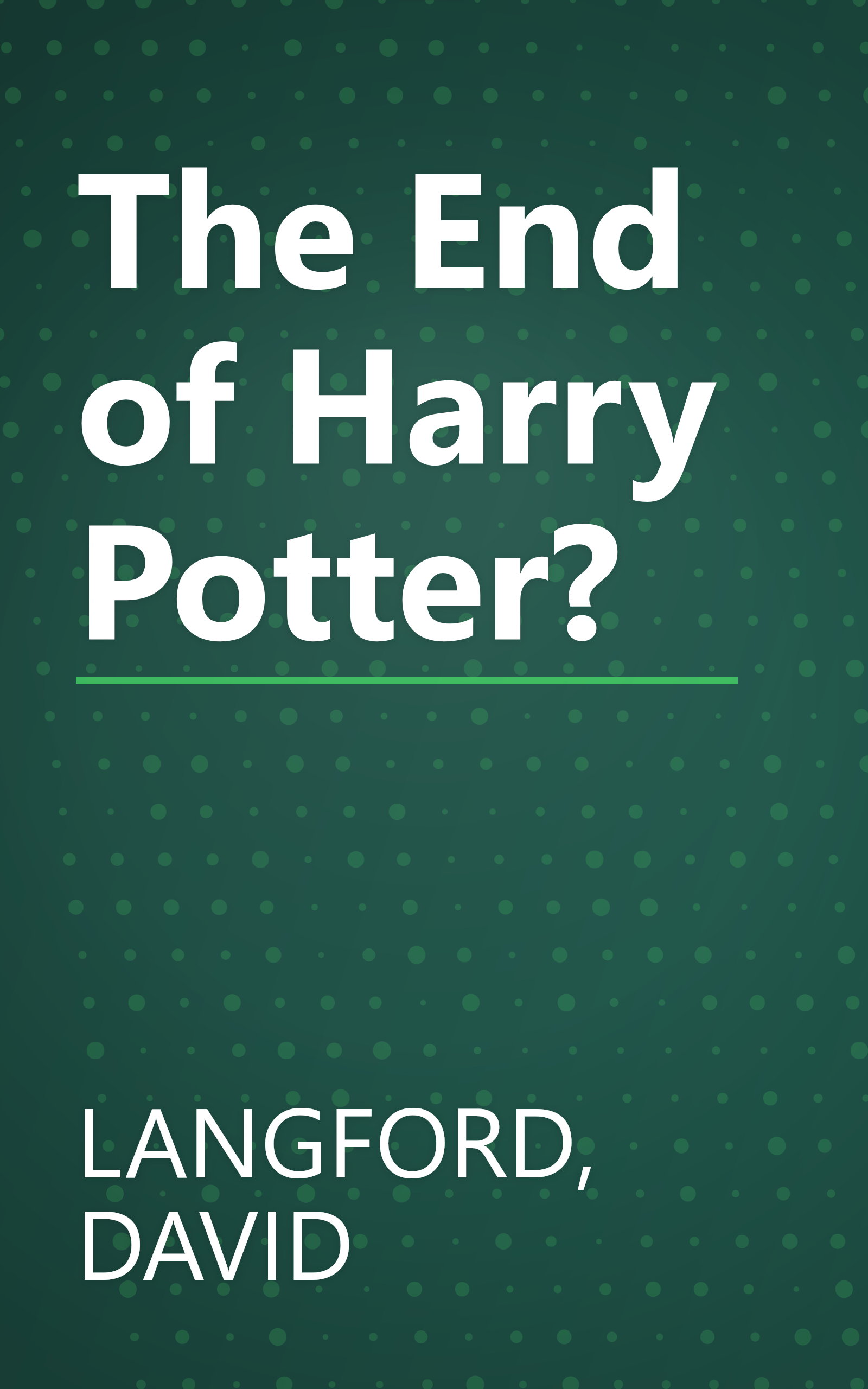 The End of Harry Potter? book cover