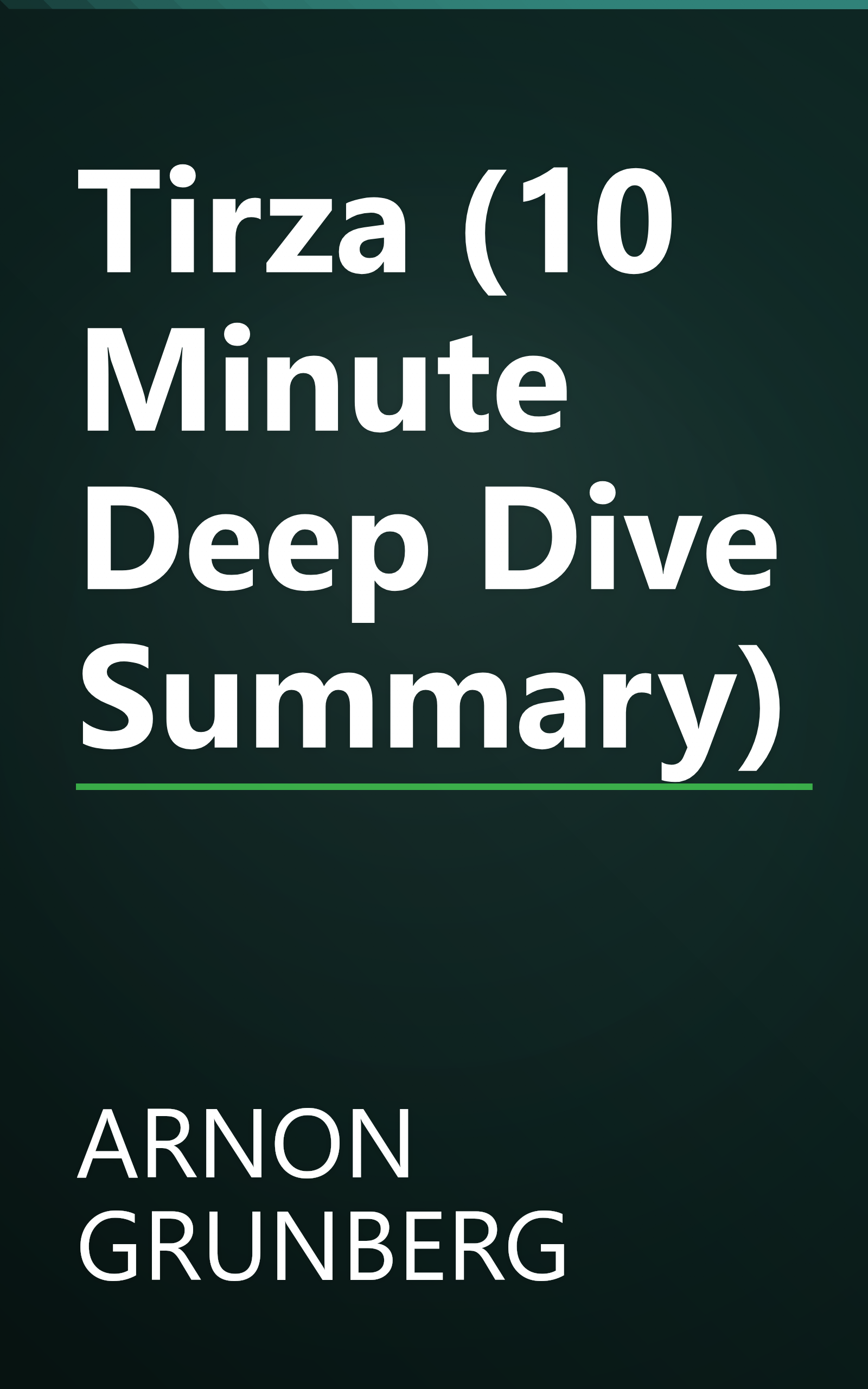 Tirza (10 Minute   Deep Dive Summary) book cover