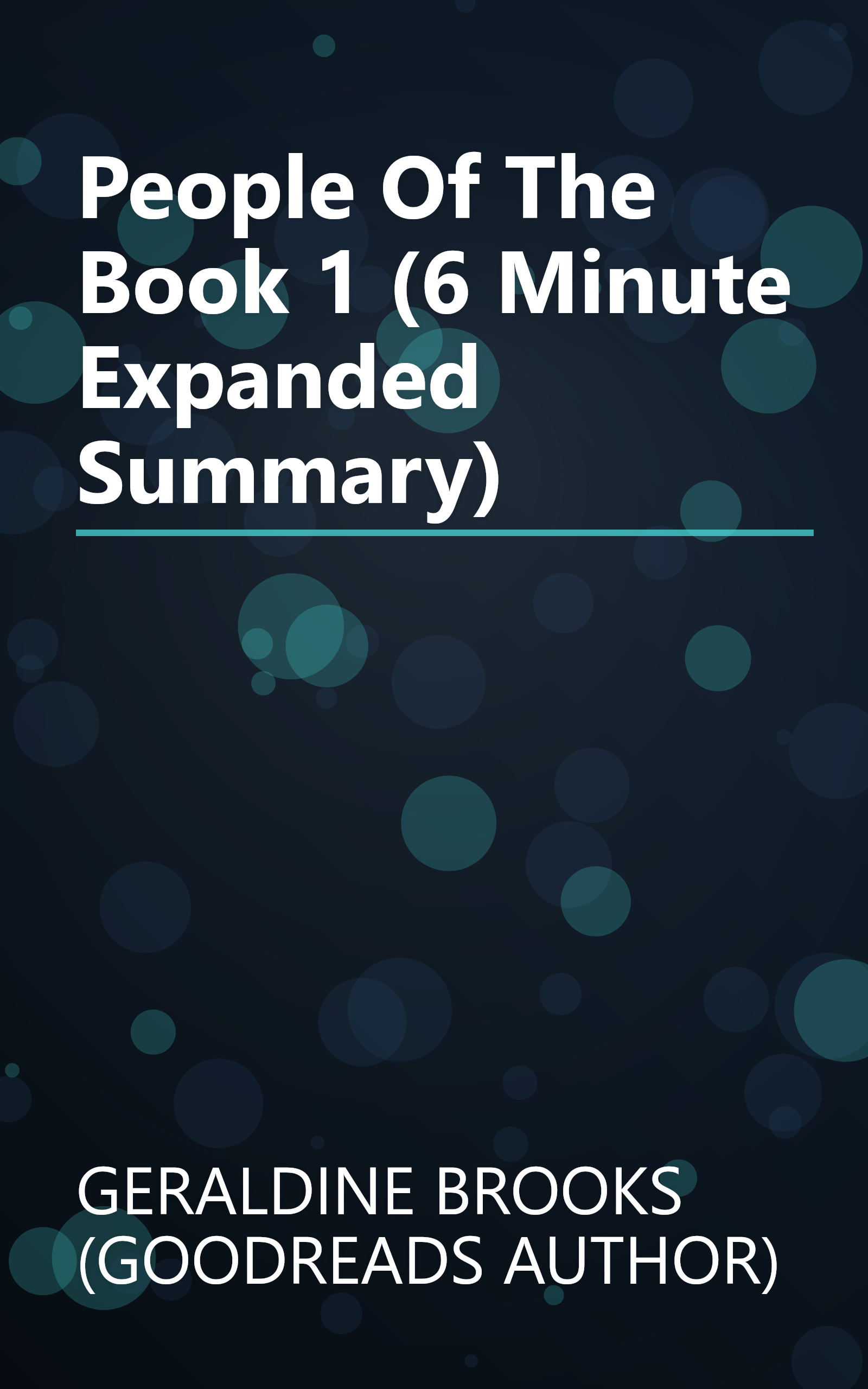 People Of The Book 1 (6 Minute   Expanded Summary) book cover