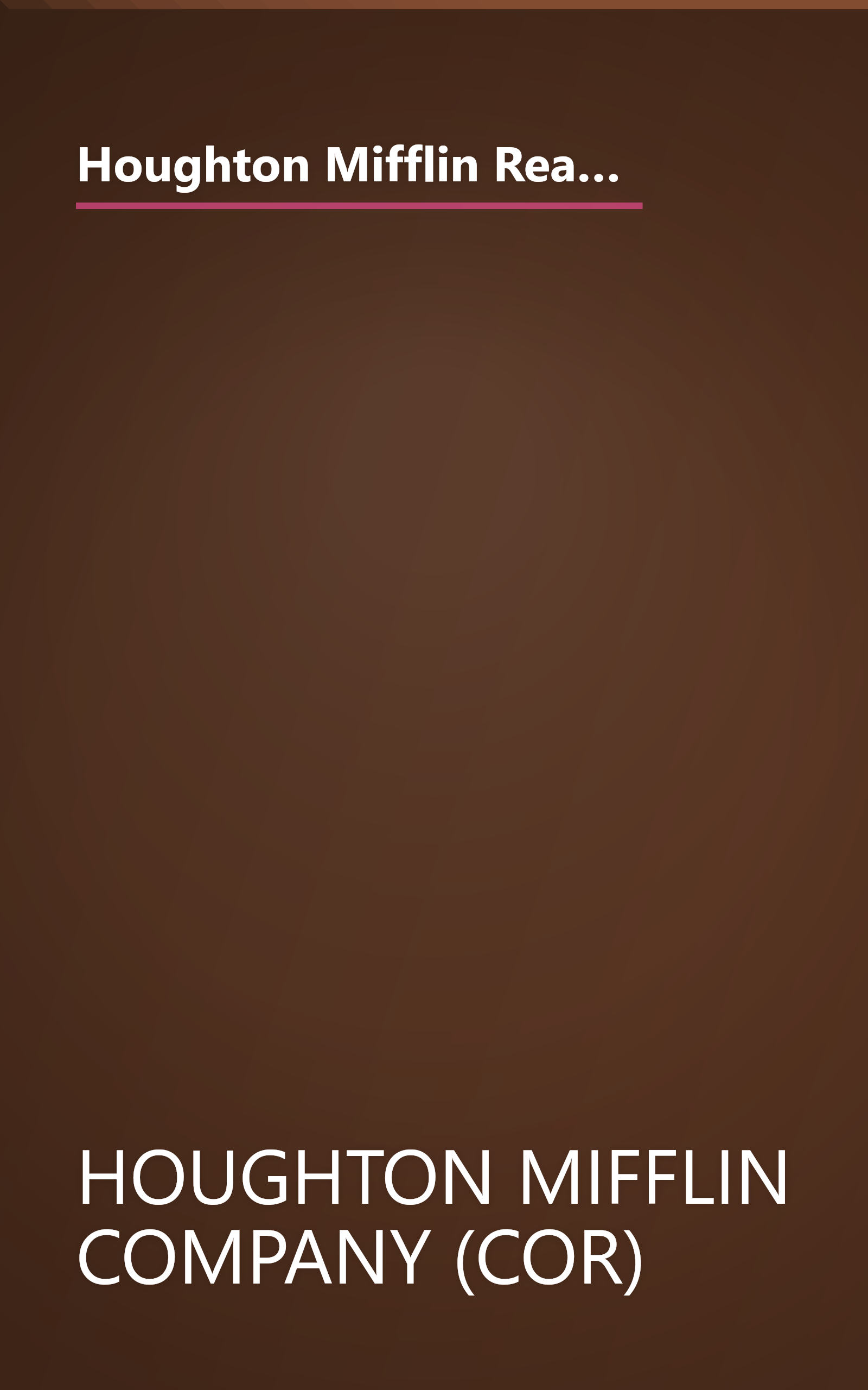 Houghton Mifflin Reading: The Nation's Choice: Theme Paperbacks, Above-Level Grade 4 Theme 2 - In Search of the Grand Canyon book cover